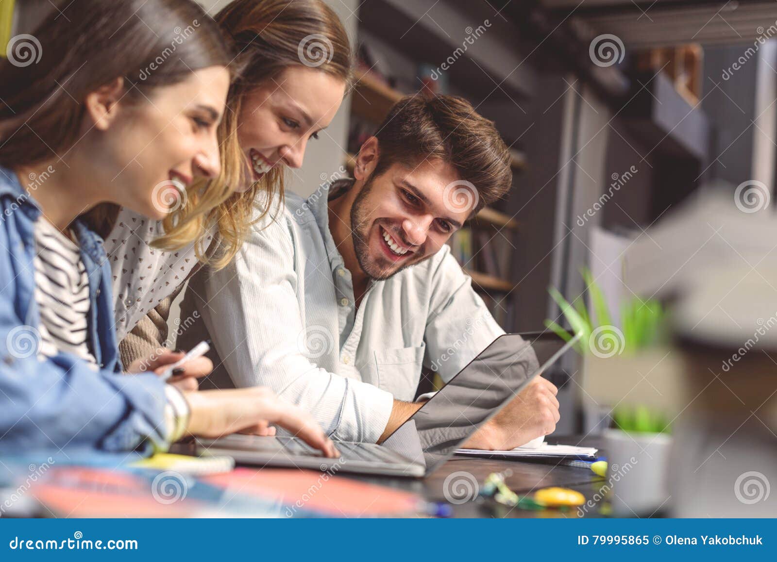 Group of Students Studying Together Stock Image - Image of college ...