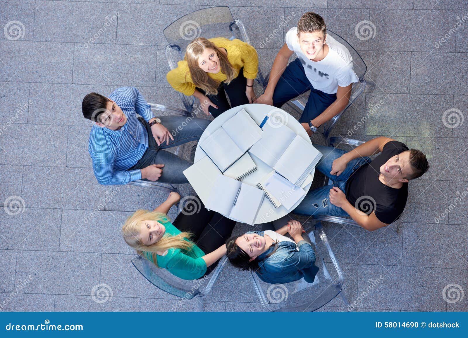 Group of students top view stock photo. Image of student - 58014690