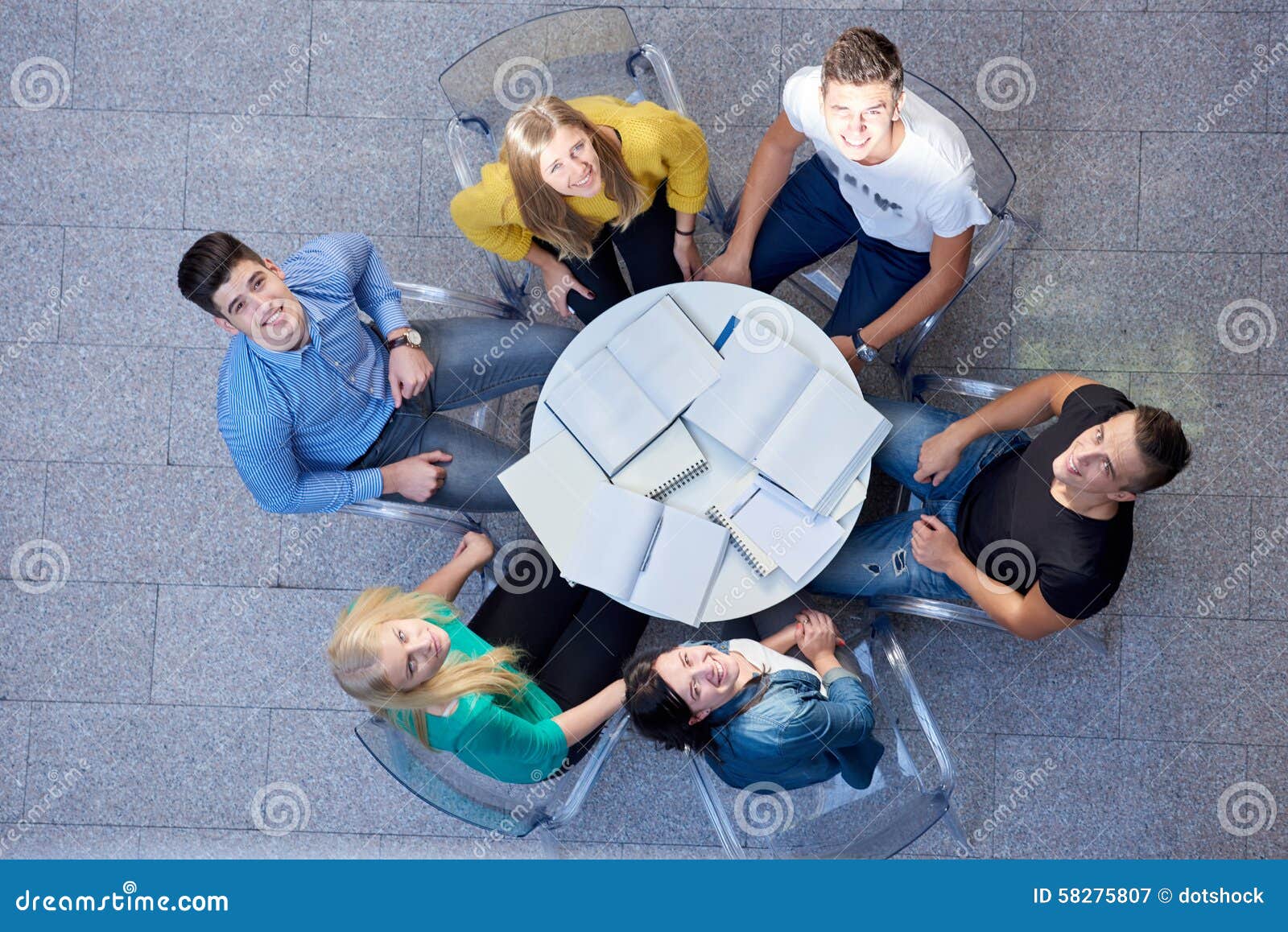 Group of students top view stock image. Image of group - 58275807