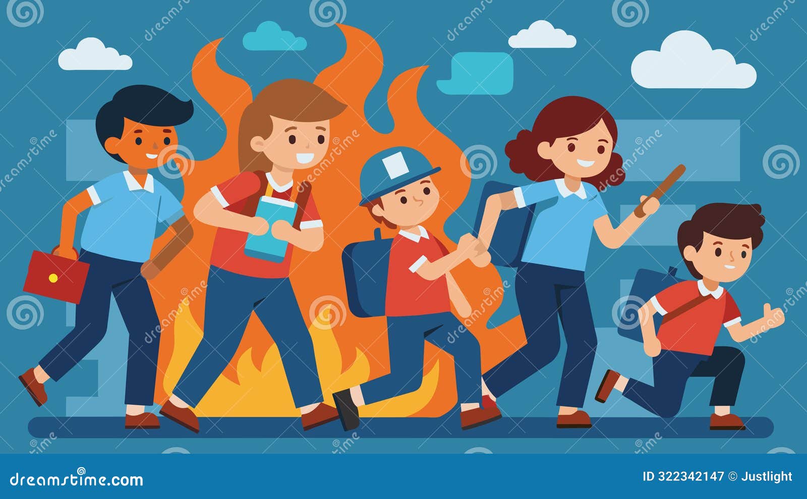 A Group of Students Trained To Handle Emergency Situations Such As a ...