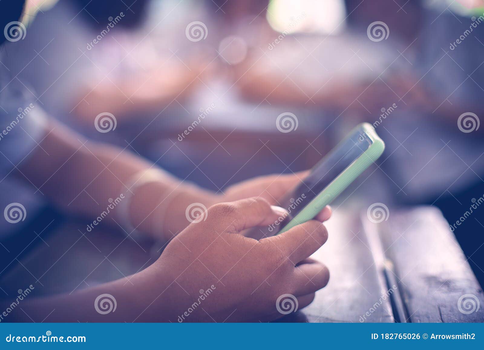 Group of Students Using Smartphones during the Lecture in the Classroom ...