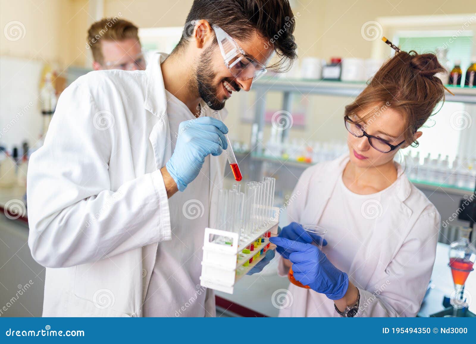 Group of Students Working at the Laboratory Stock Photo - Image of ...