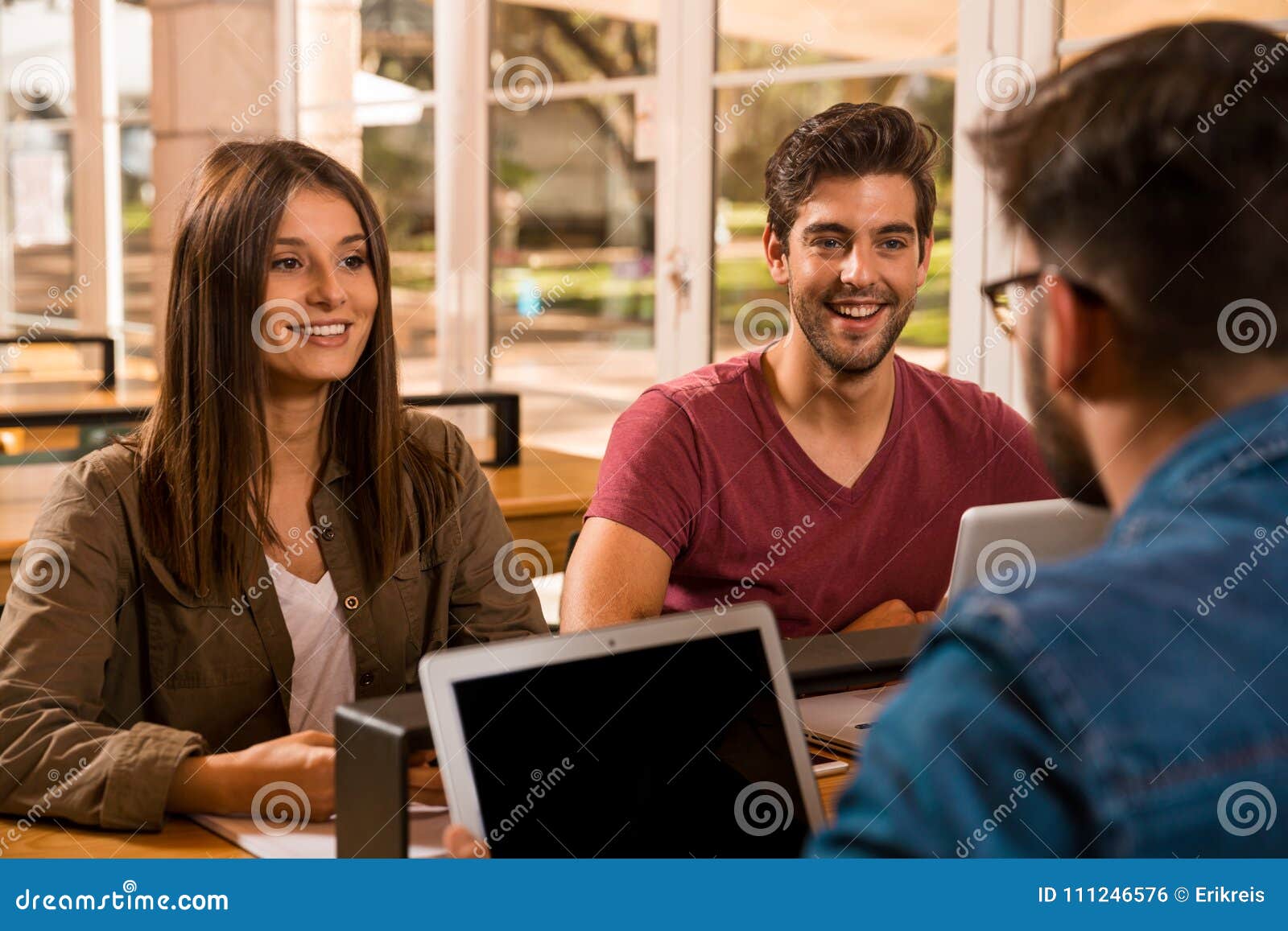 Group of Students Working Together Stock Photo - Image of education ...