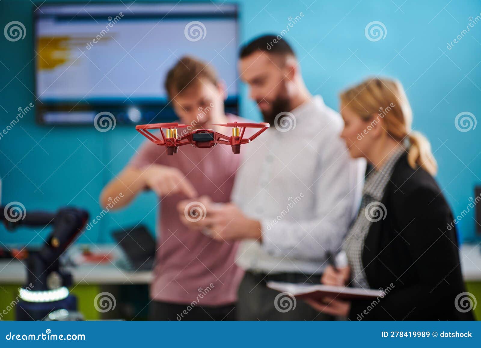 A Group of Students Working Together in a Laboratory, Dedicated To ...