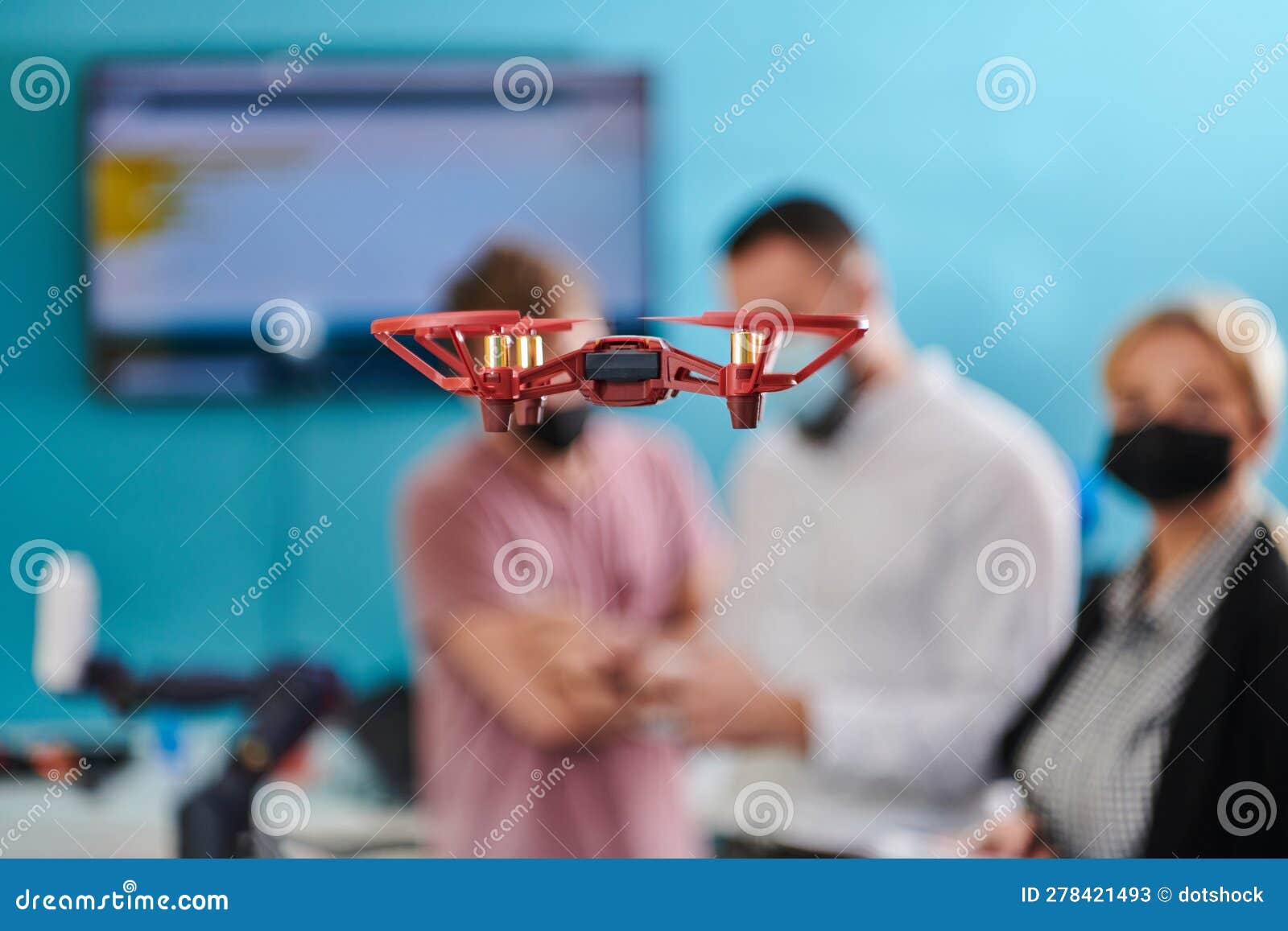 A Group of Students Working Together in a Laboratory, Dedicated To Exploring the Aerodynamic ...