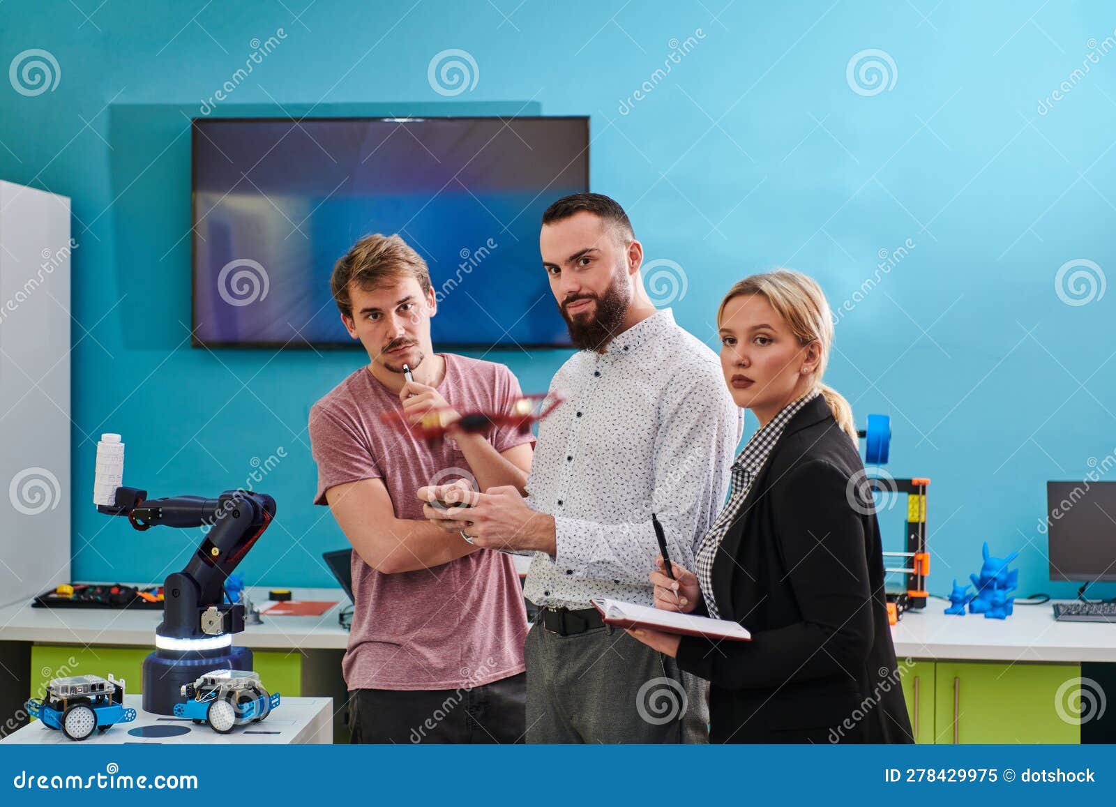 A Group of Students Working Together in a Laboratory, Dedicated To ...