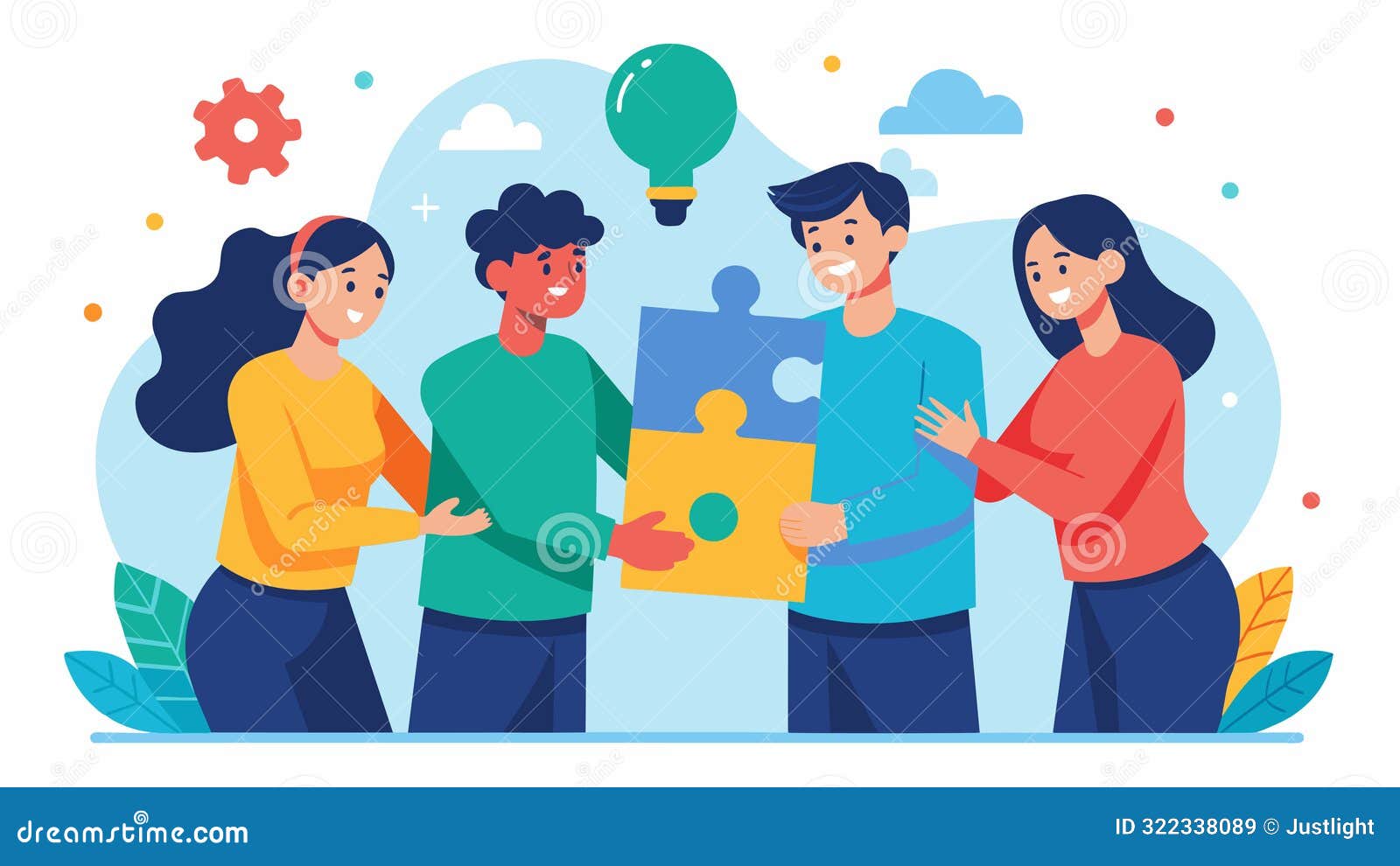 A Group of Students Working Together To Solve a Complex Math Puzzle ...