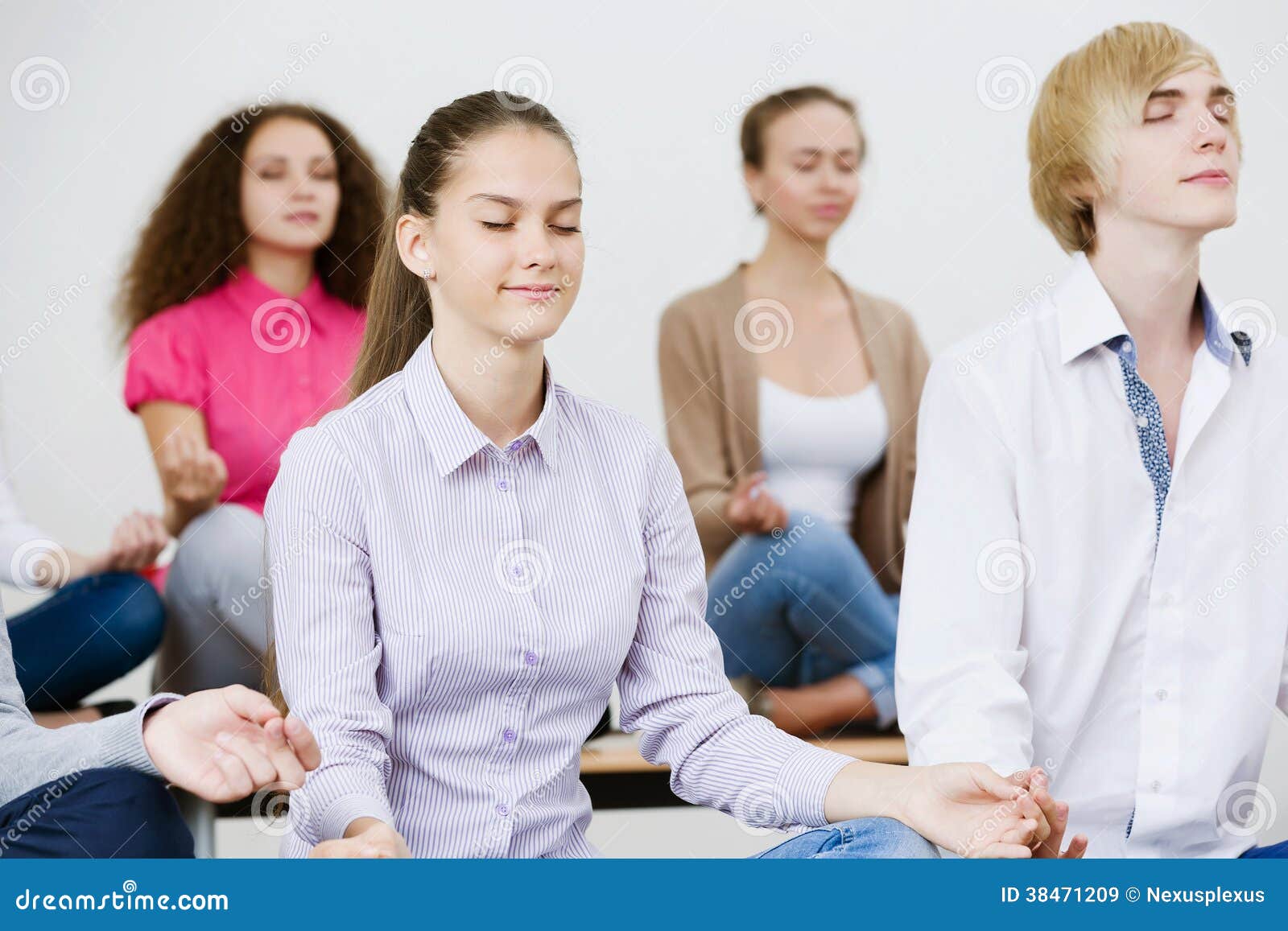 Group of students stock image. Image of break, contemplation - 38471209