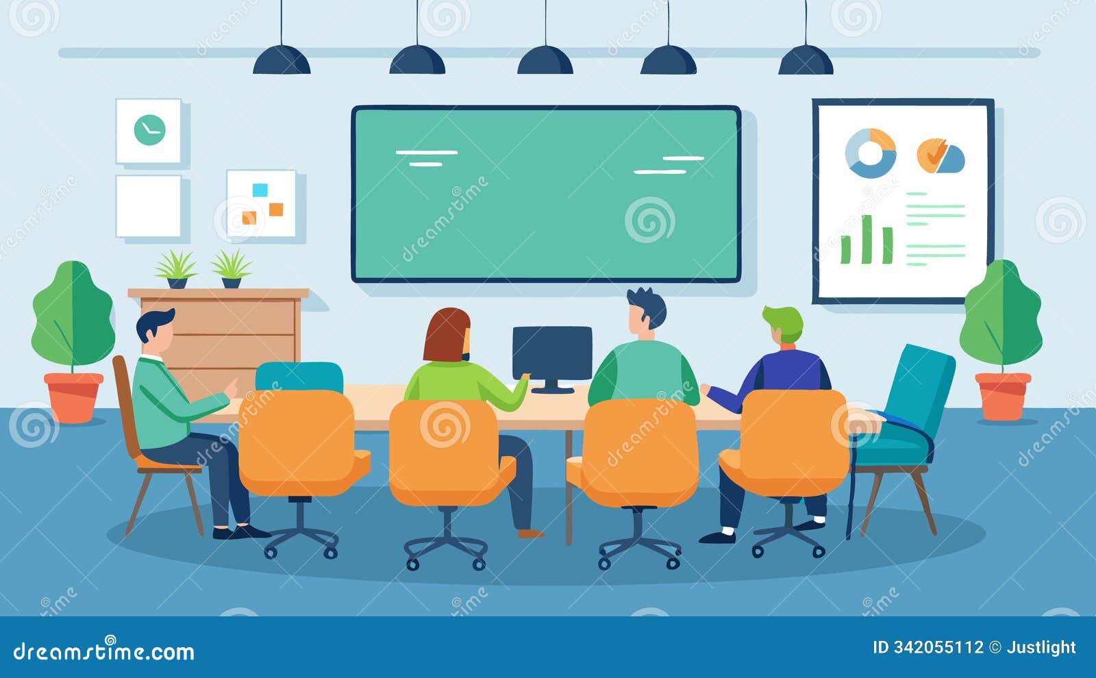 Collaborative Work Line Icons Collection. Synergy, Teamwork ...