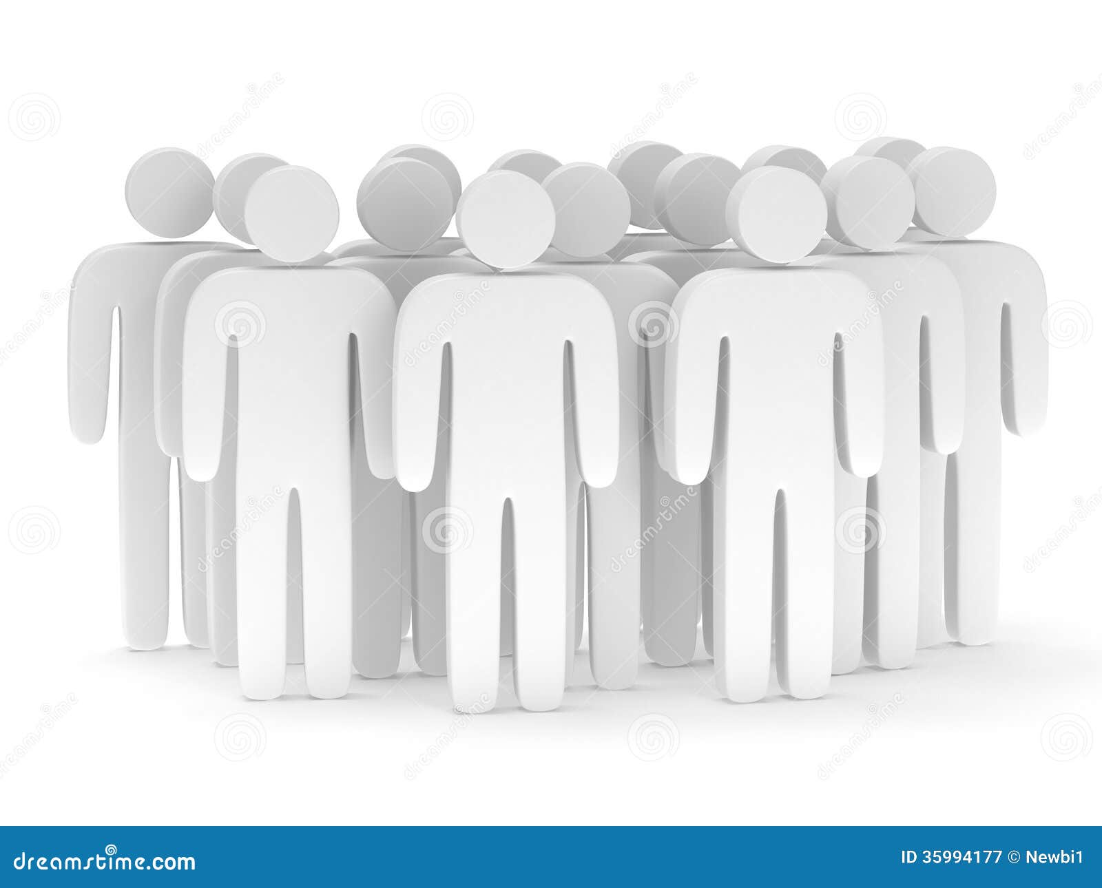 Blank People Avatars - Dot Version Vector Illustration | CartoonDealer ...