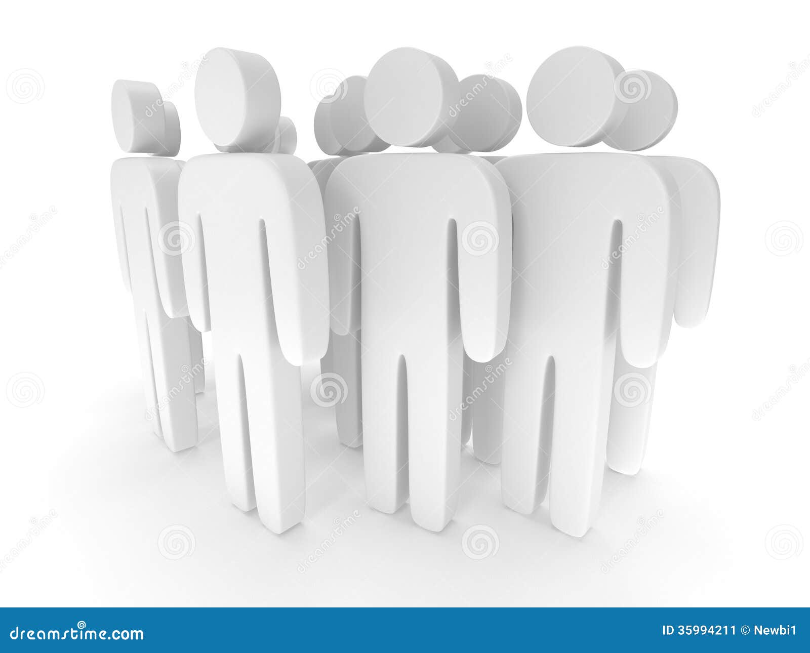 Blank People Avatars - Dot Version Vector Illustration | CartoonDealer ...