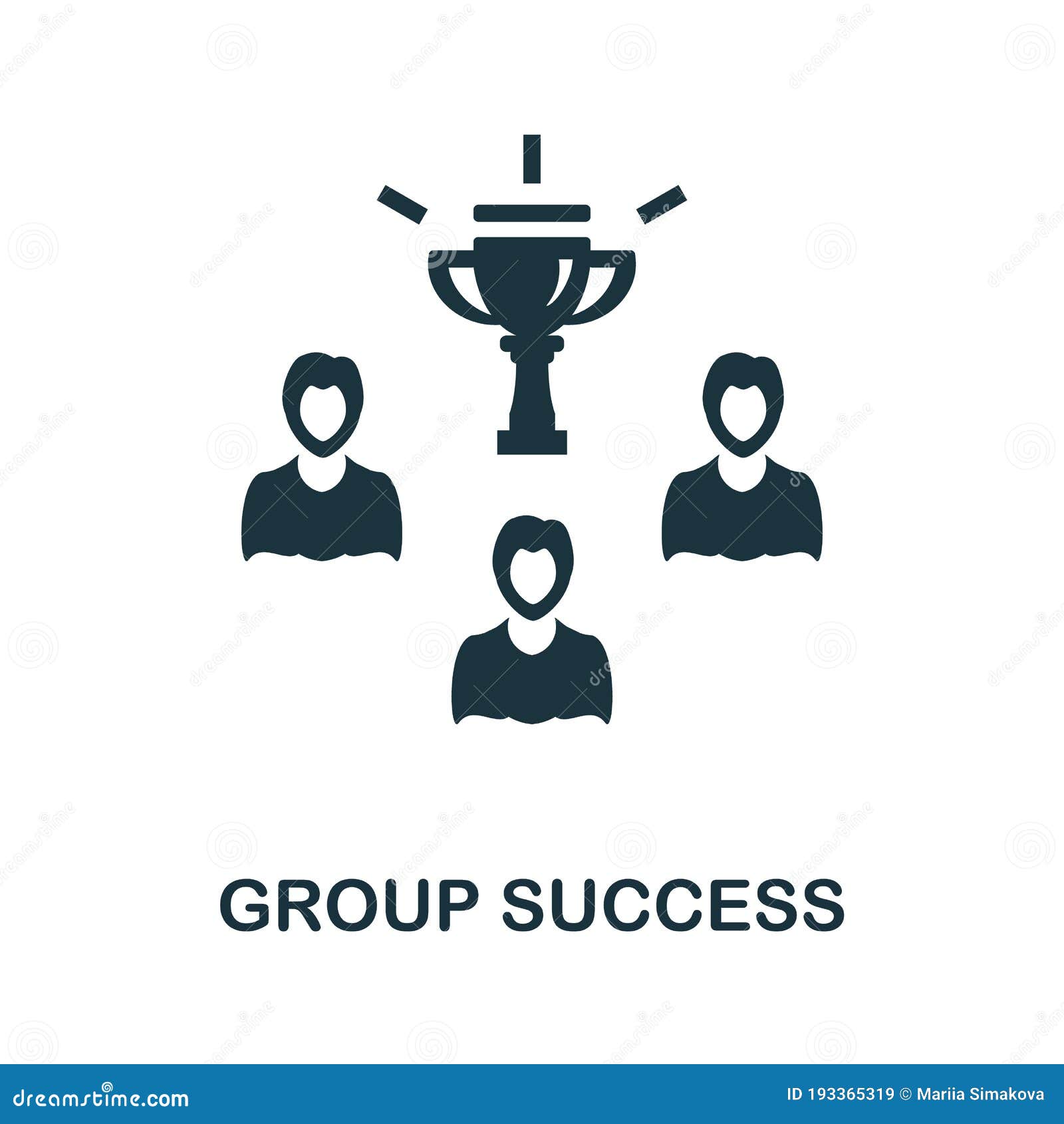 Group Success Icon. Simple Element from Team Building Collection ...