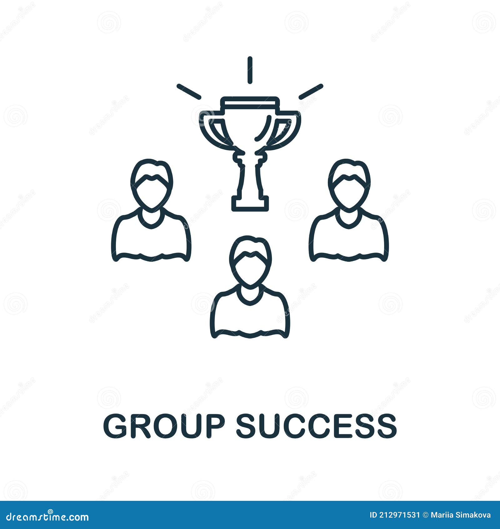 Group Success Icon. Simple Element from Team Building Collection ...