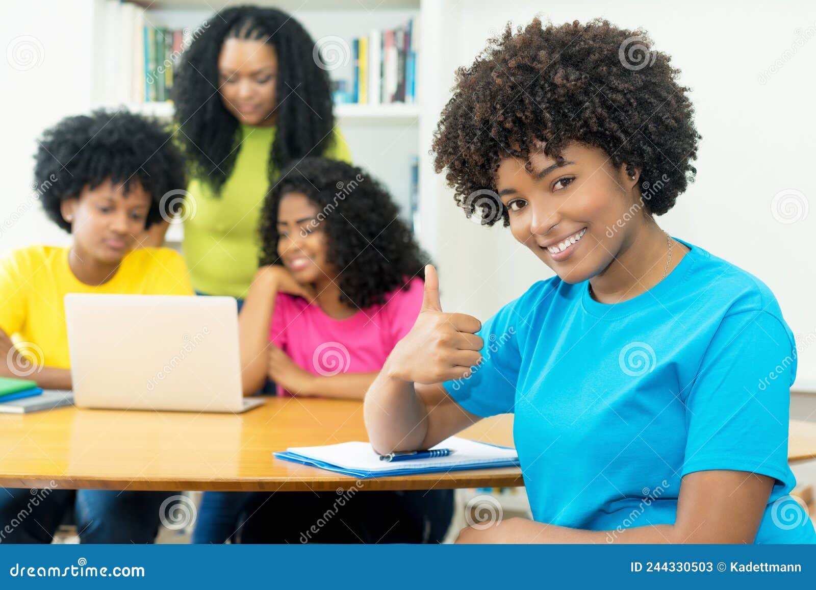 Group of Successful African American Computer Science Students Learning ...