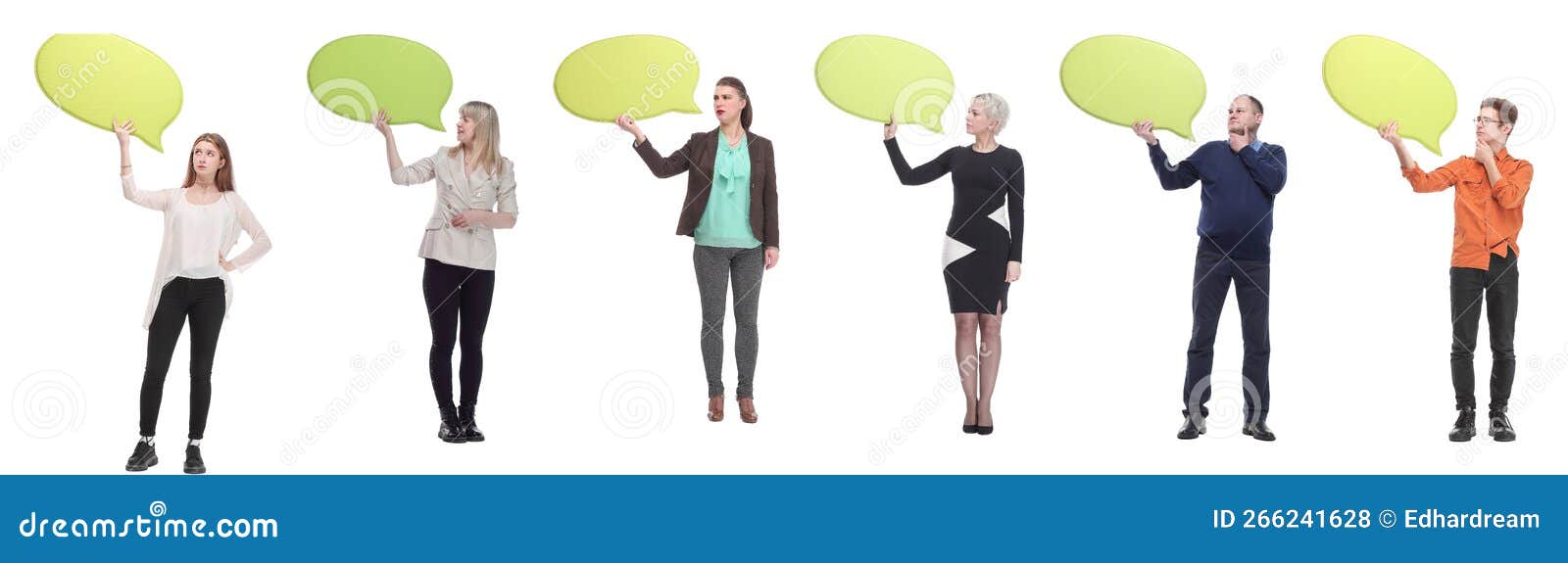 Group of Successful Business People with Comments Stock Photo - Image ...