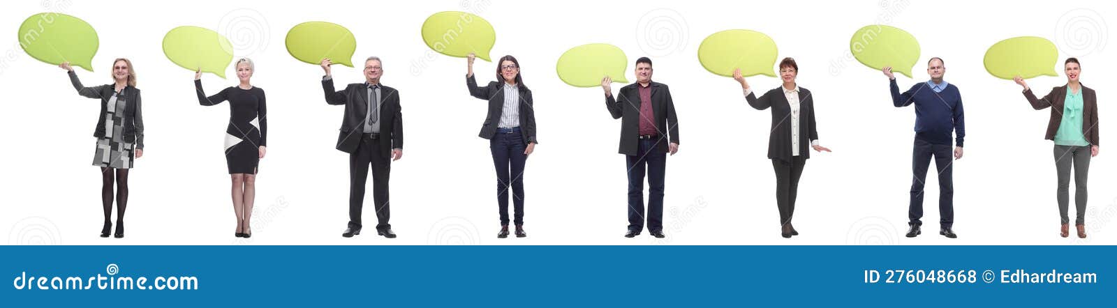 Group of Successful Business People with Comments Stock Photo - Image ...
