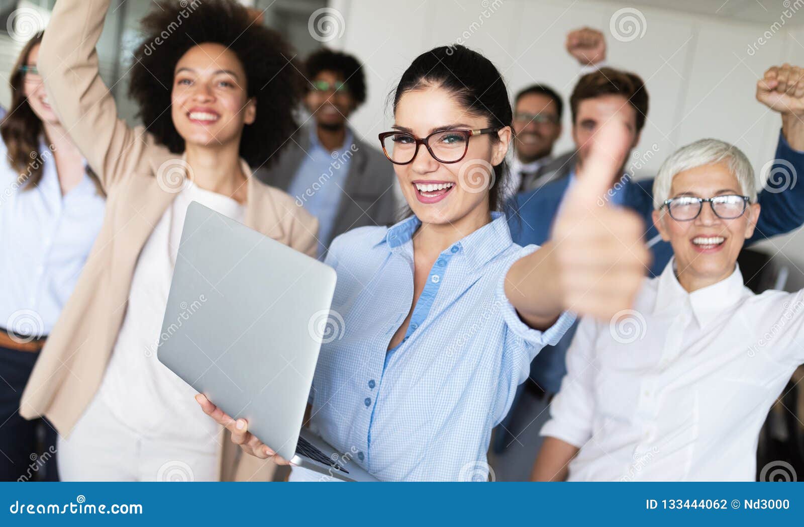Group of Successful Business People in Office Stock Photo - Image of ...
