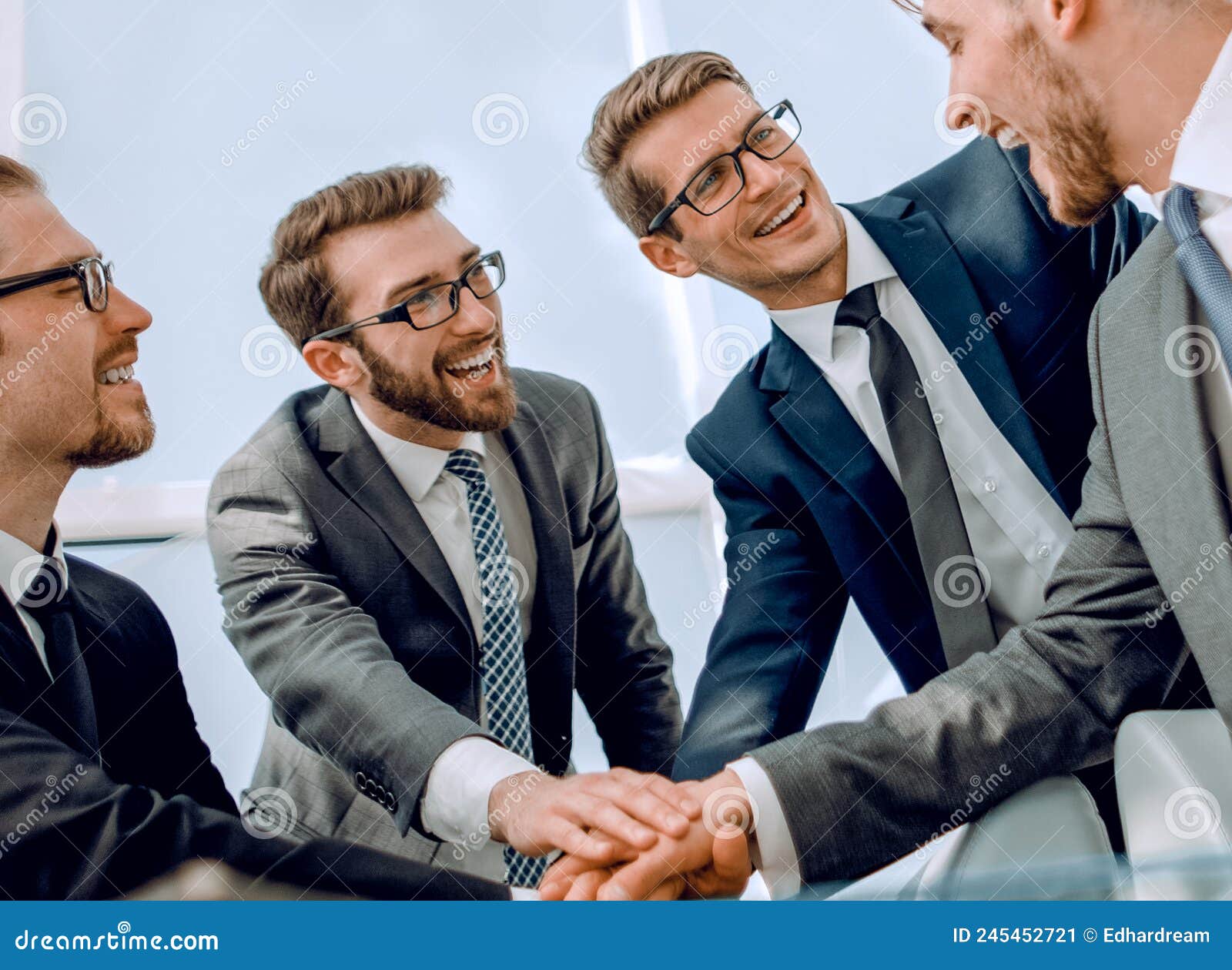 Group of Successful Business People Showing Their Unity Stock Image ...