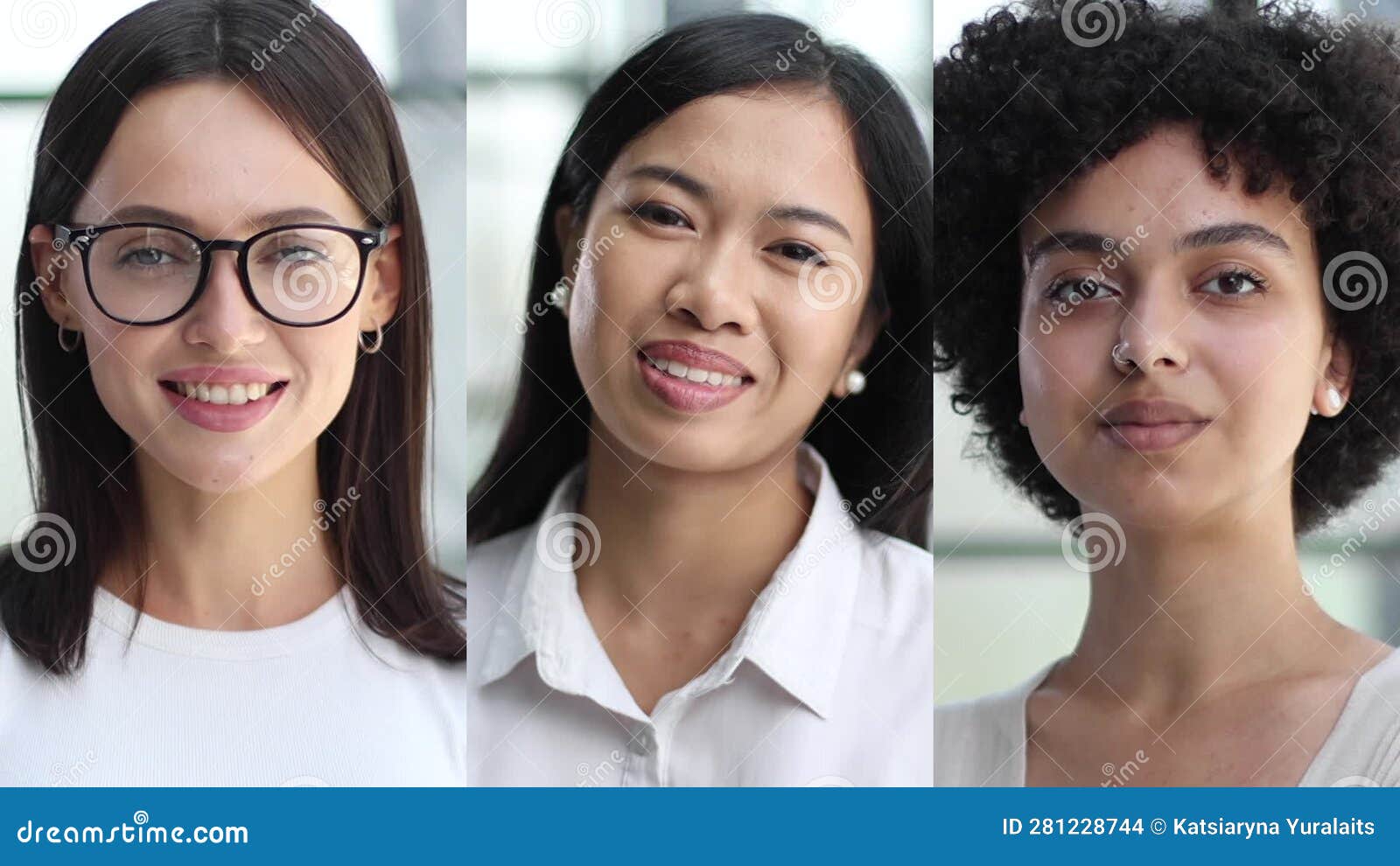Multi Ethnic Group of Successful Confident Women Office Workers ...