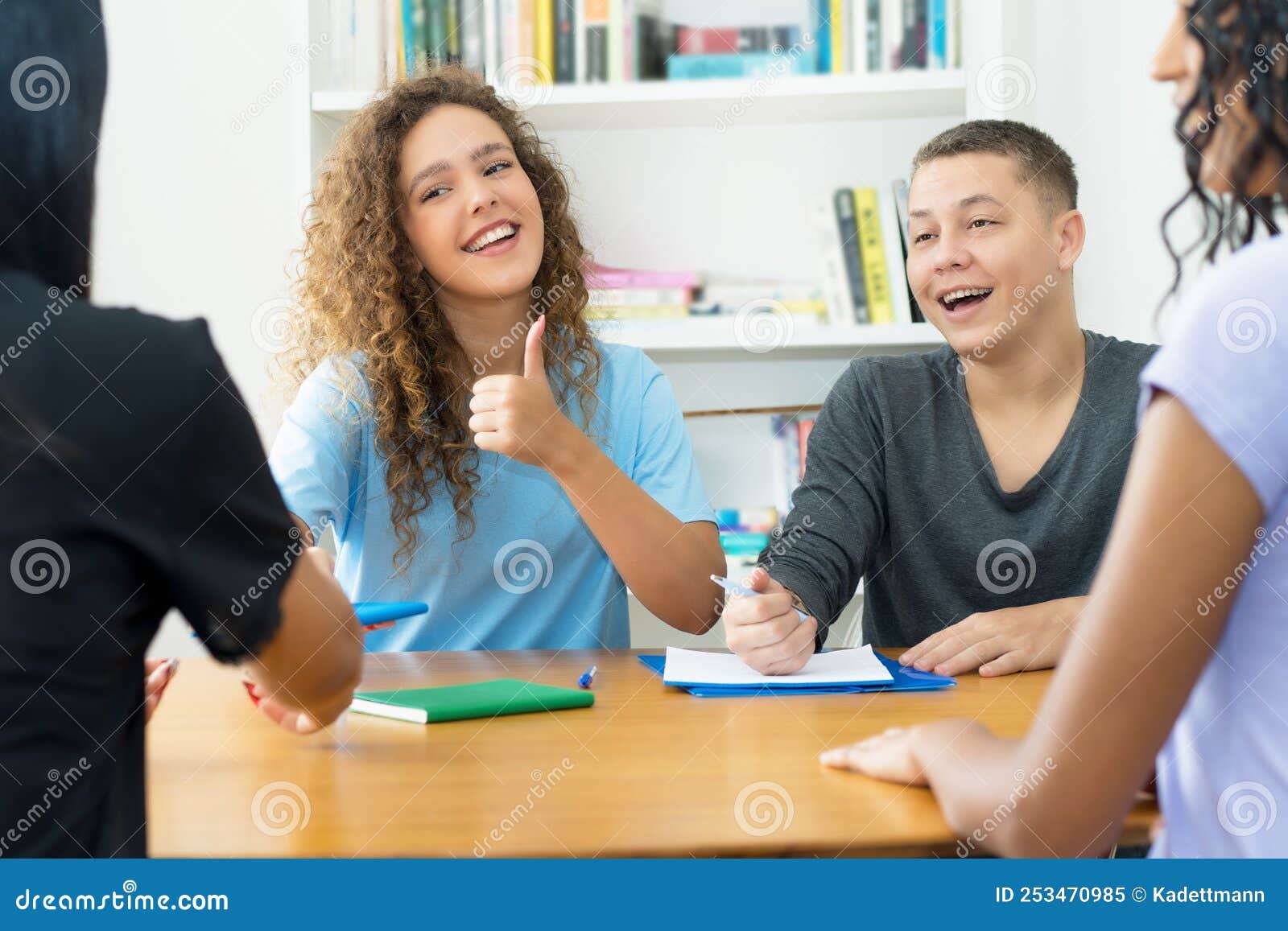 Group of Successful Male and Female Students Stock Image - Image of ...