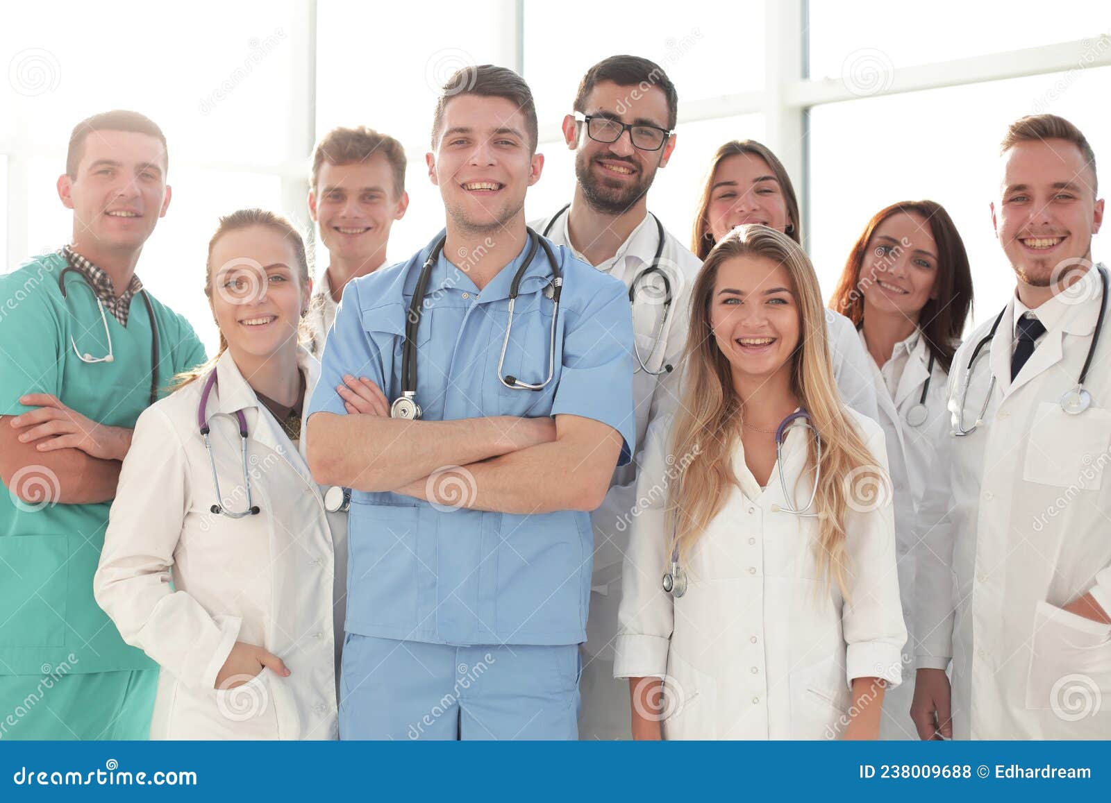 Group of Successful Medical Center Professionals Standing Together ... Group of Successful Medical Center Professionals Standing Together ...