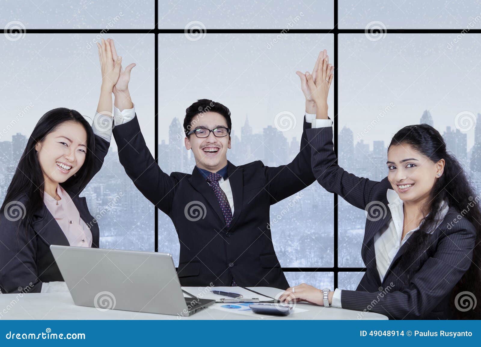 Group of Successful Multicultural Business Team Stock Photo - Image of ...