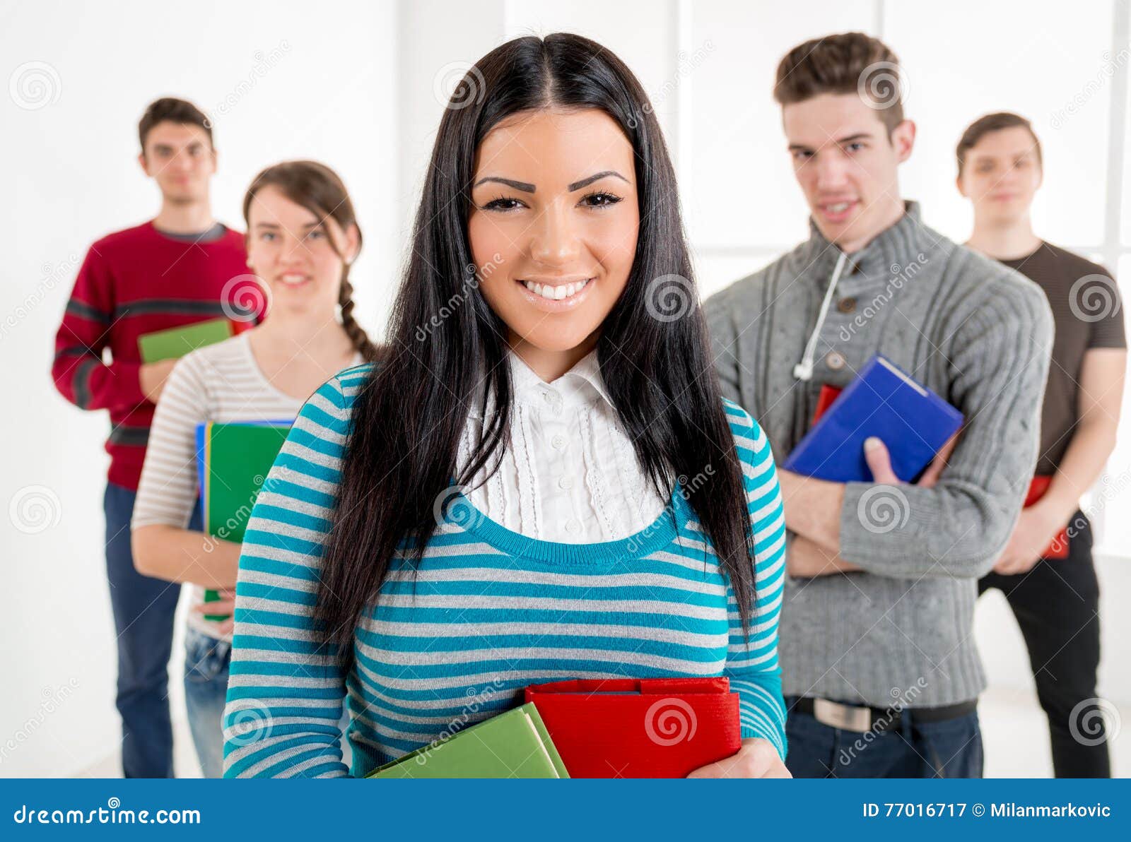 Group of Successful Students Stock Image - Image of happy, university ...
