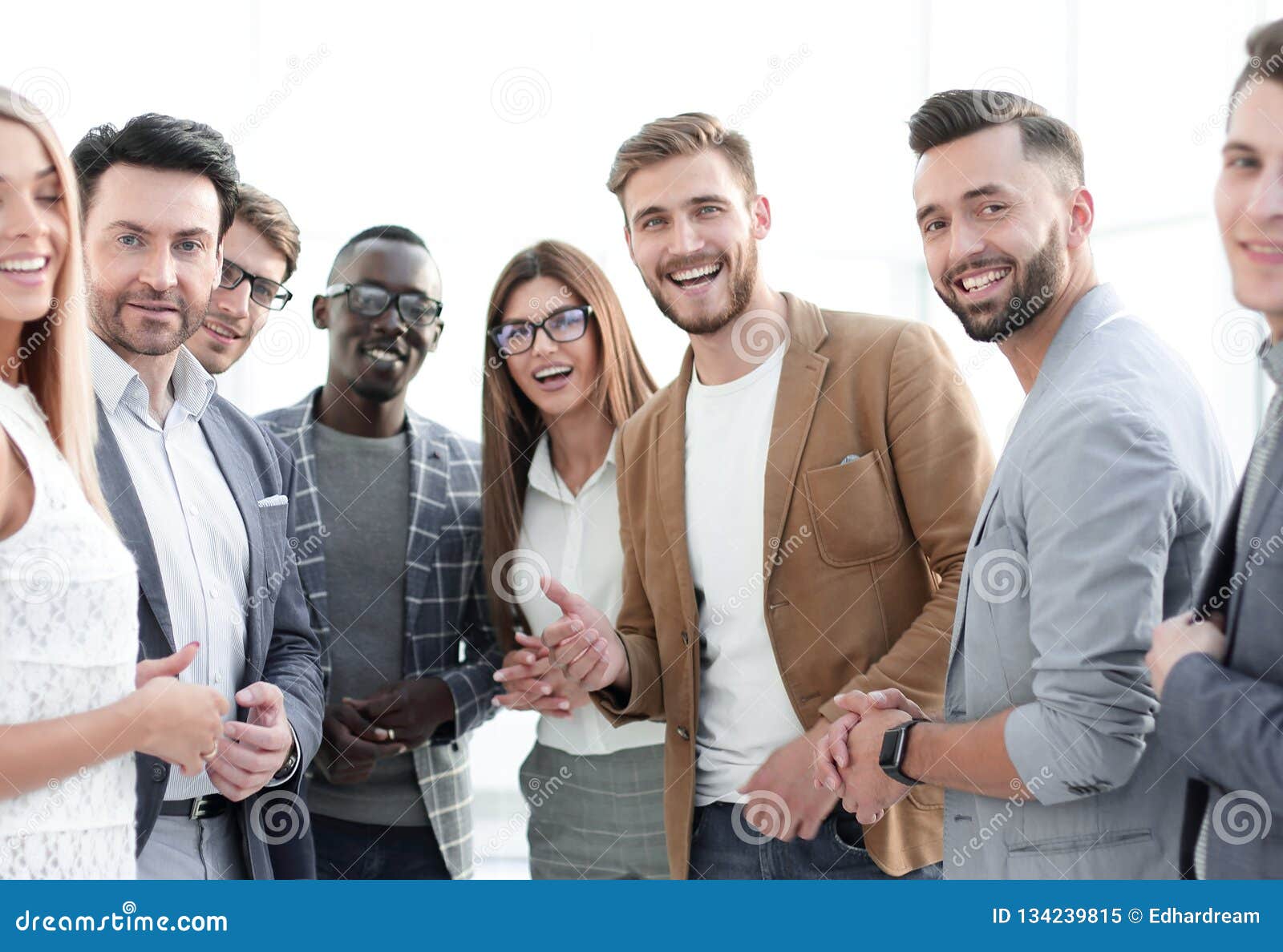 Group of Successful Young Employees Stock Image - Image of corporate ...