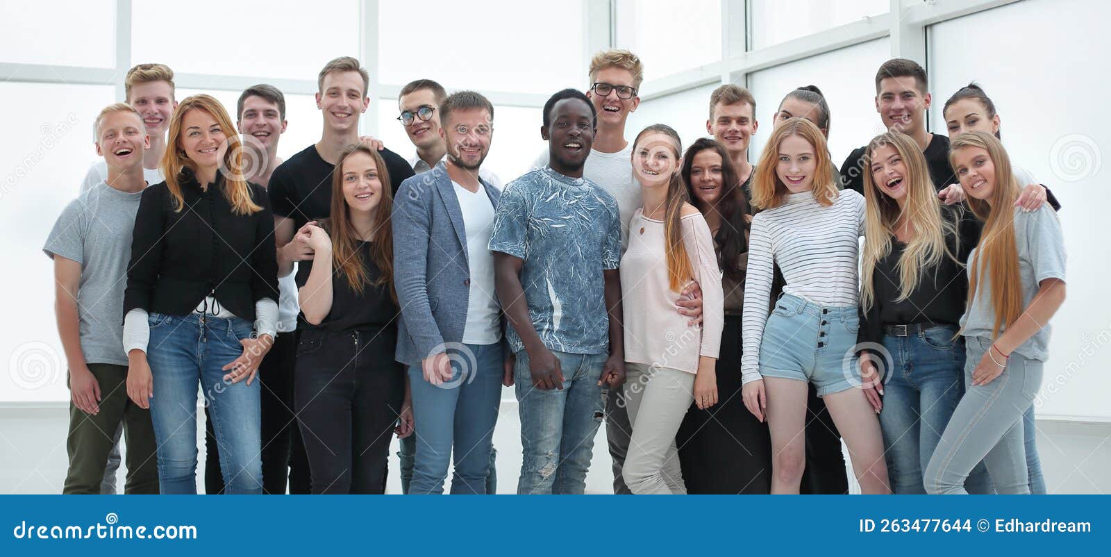 Group of Successful Young People Standing Together. Stock Photo - Image ...