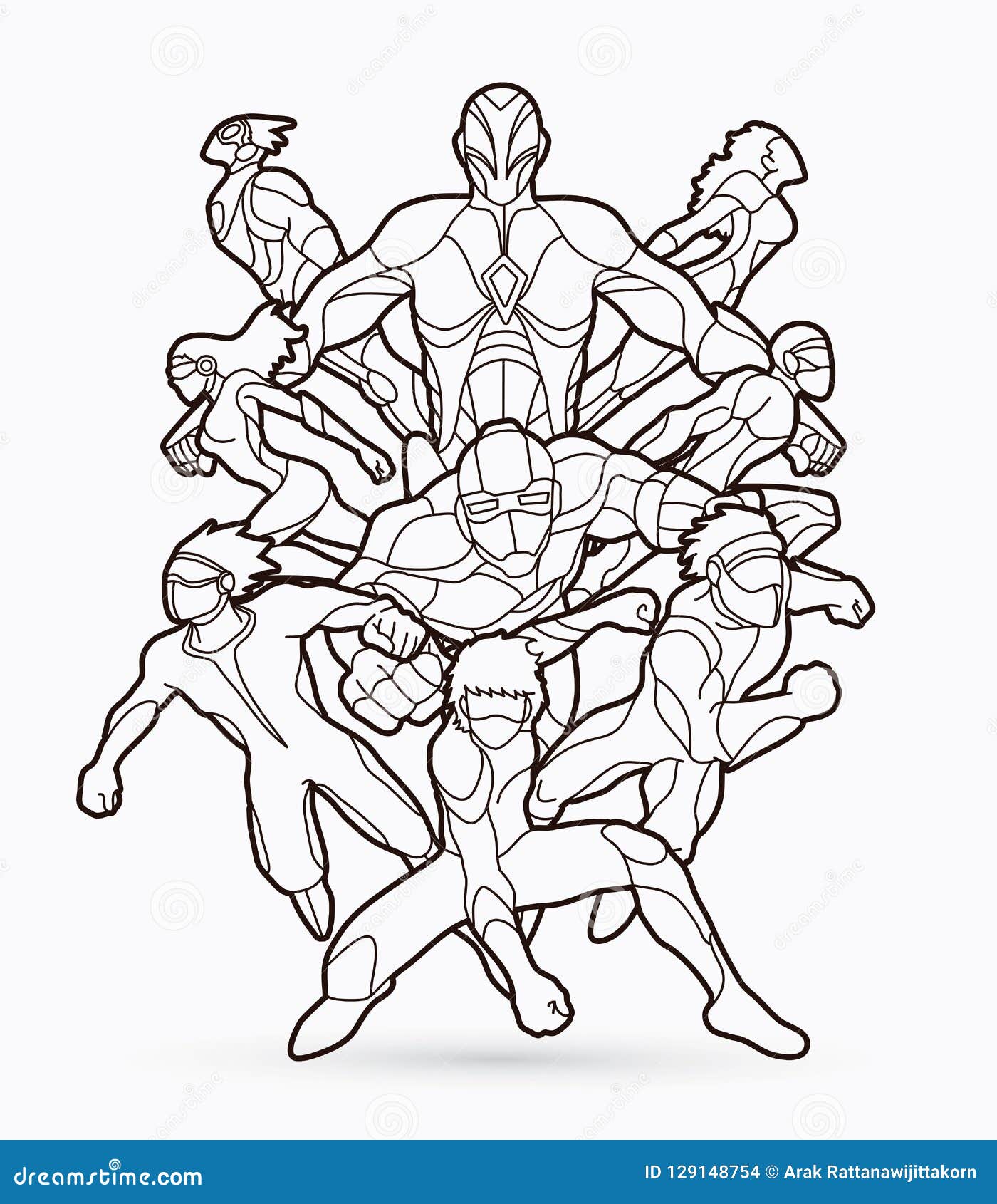 Superhero Action Pose