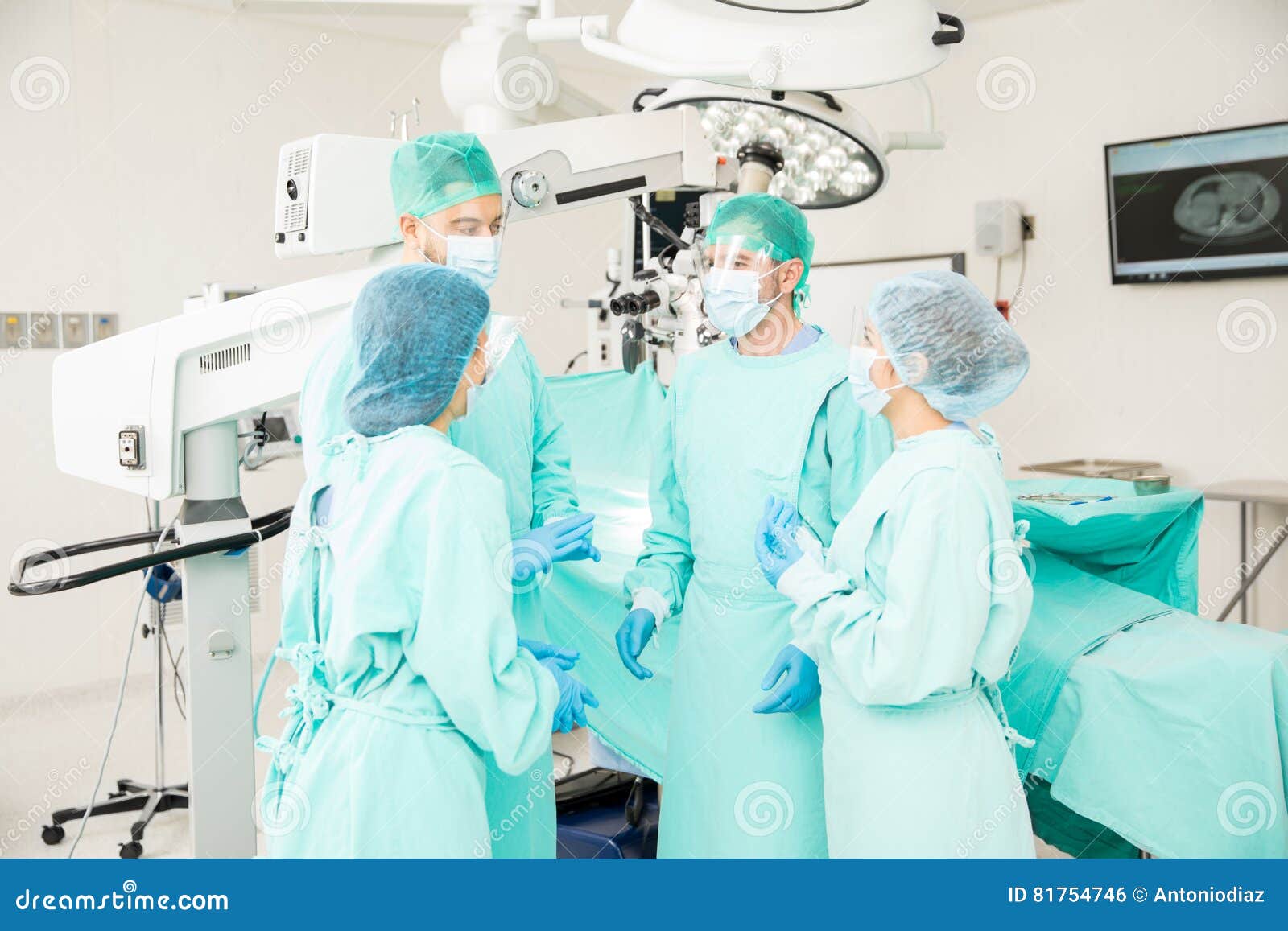 Group of Surgeons Making a Plan Stock Photo - Image of equipment ...