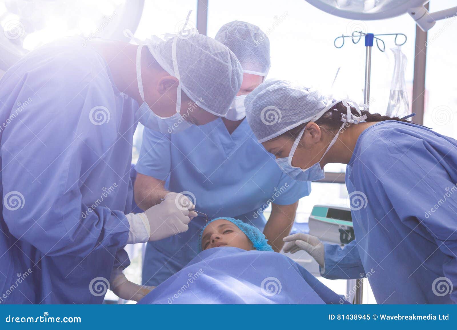 Group of Surgeons Performing Operation in Operation Room Stock Image ...