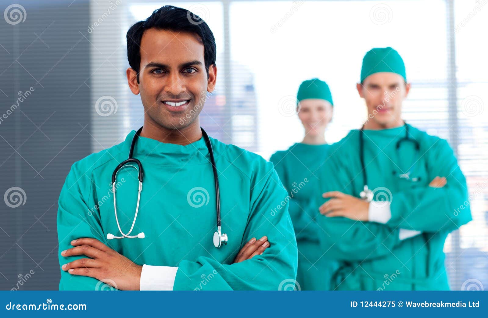 A Group of Surgeons Showing Diversity Stock Image - Image of drugs ...