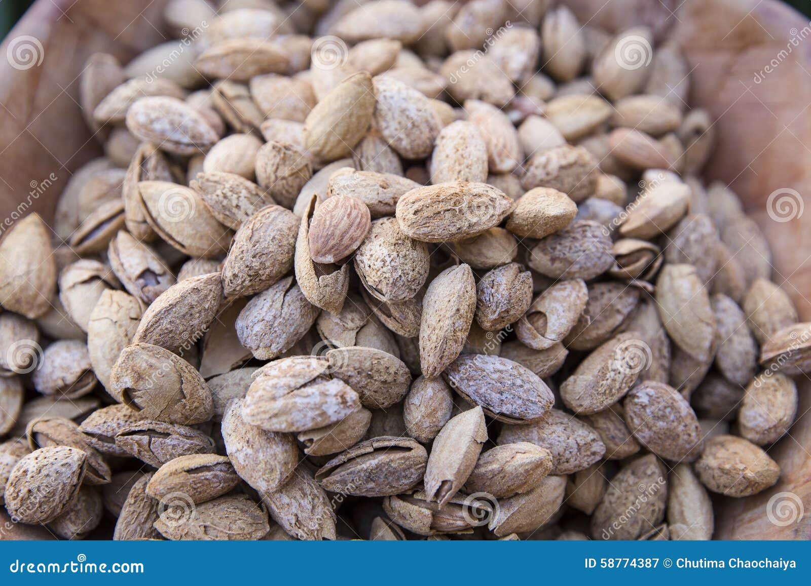 A group of sweet almonds stock image. Image of shell - 58774387