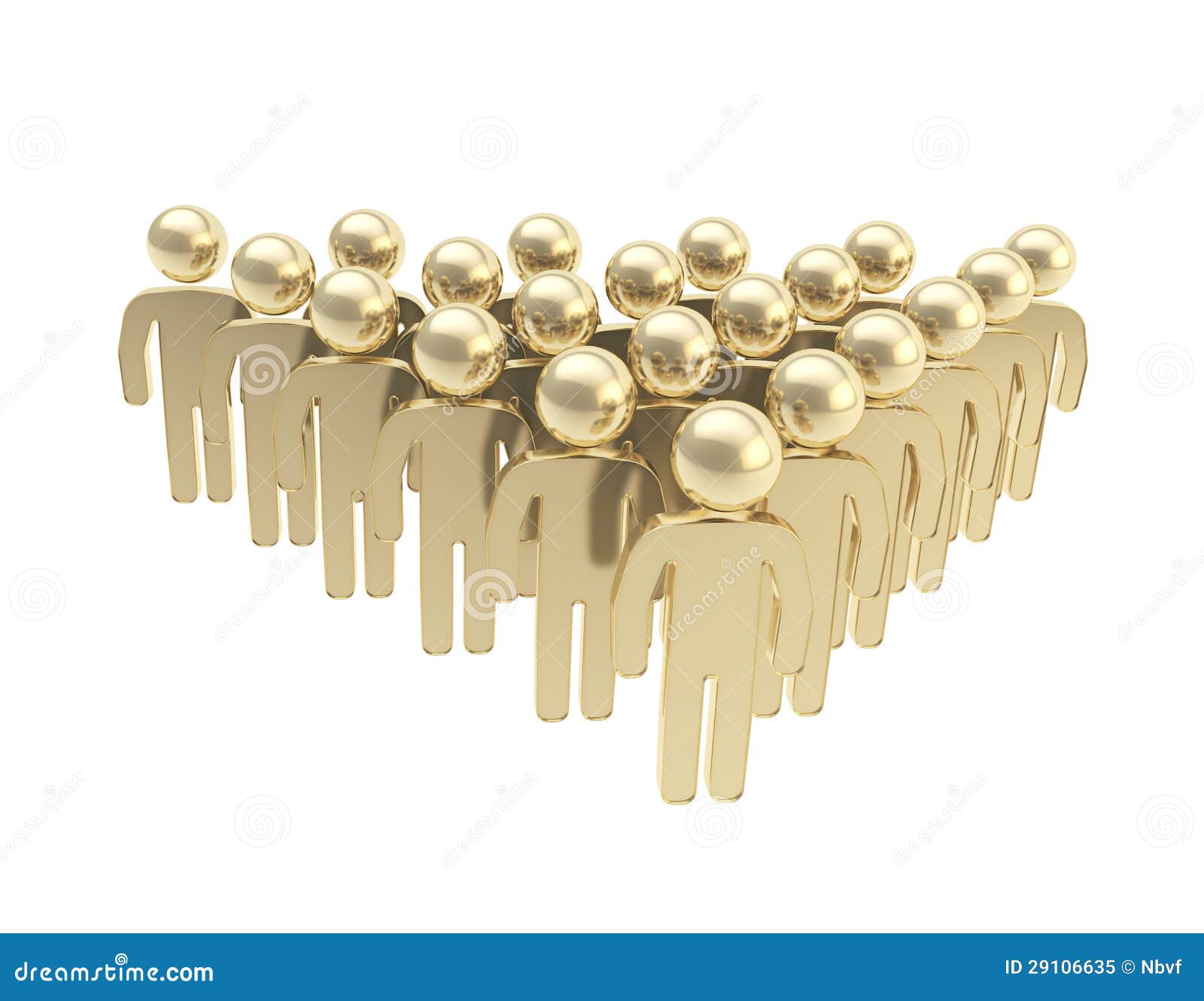 Group of Symbolic Human Figures Isolated on White Stock Illustration ...