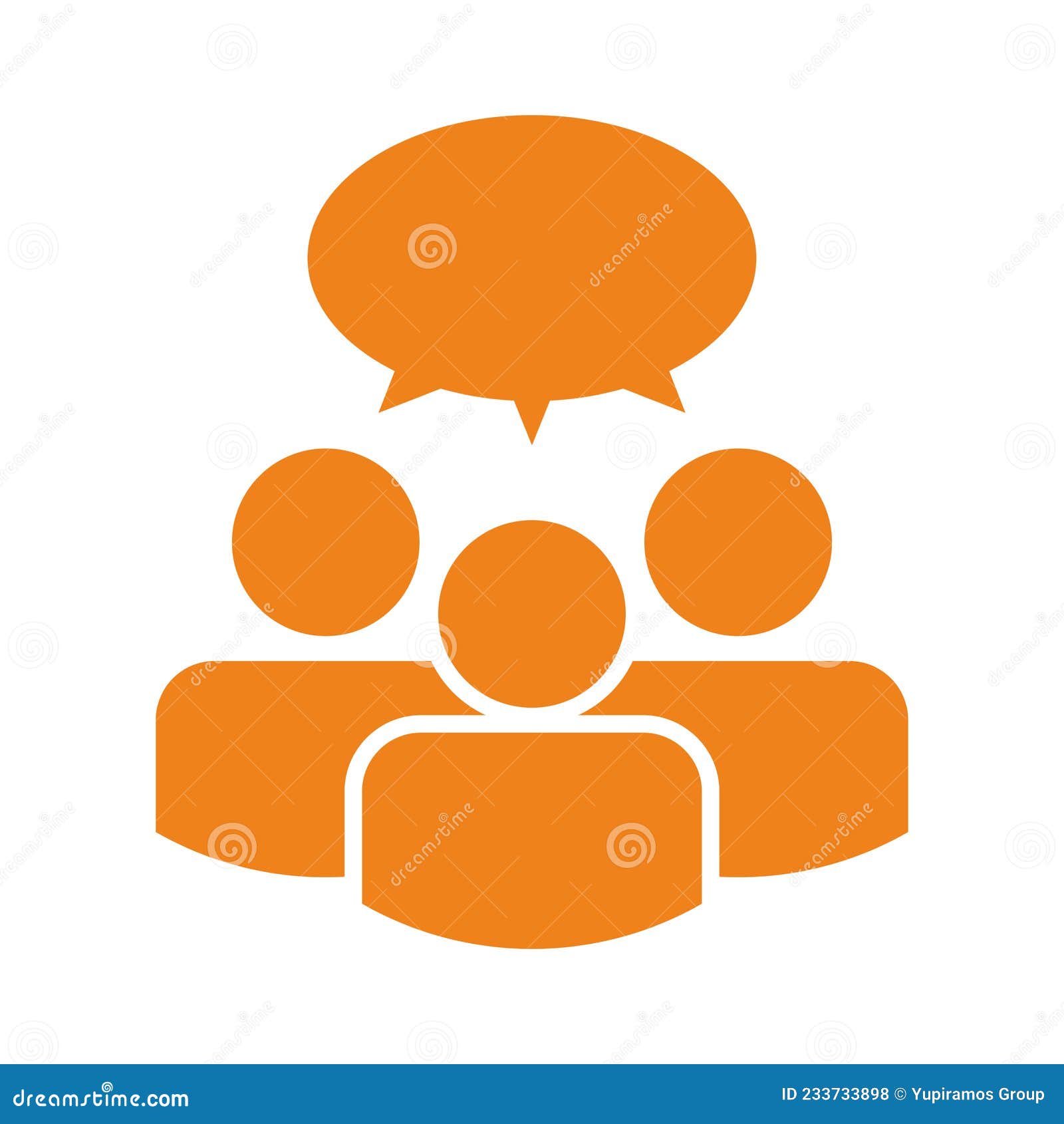Group talk bubble stock illustration. Illustration of discussion ...
