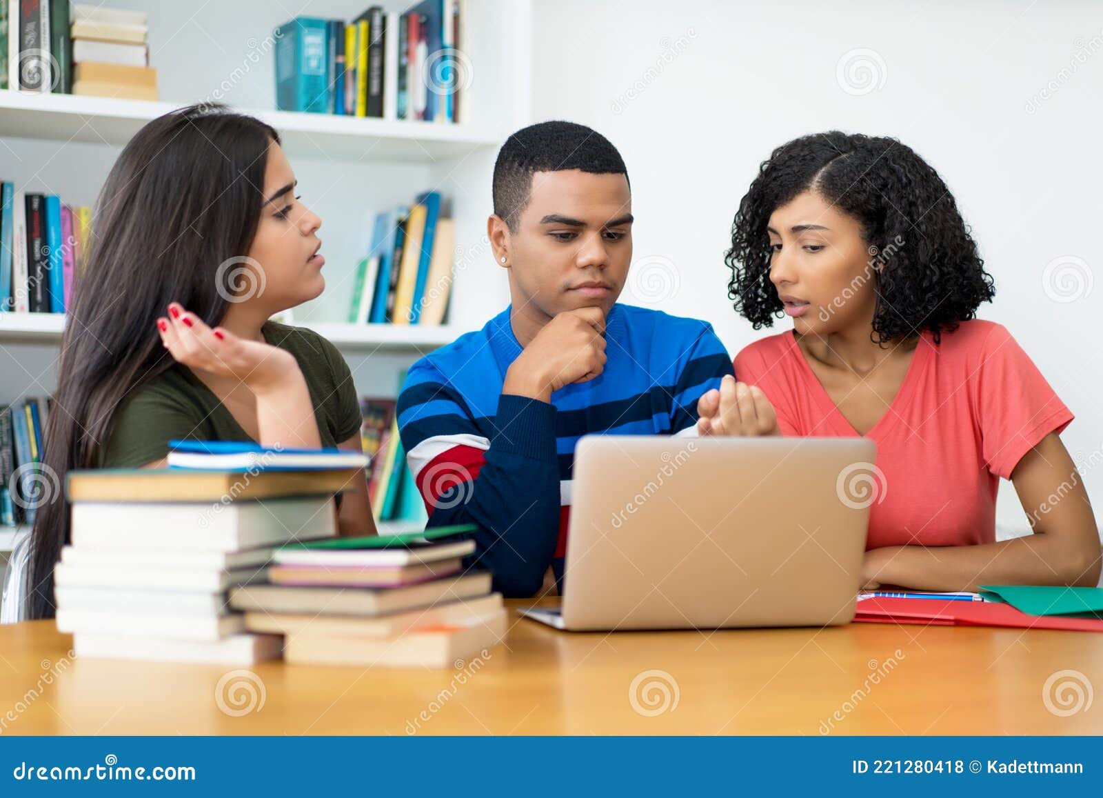 Group of Talking Latin American Computer Programmer Stock Photo - Image ...