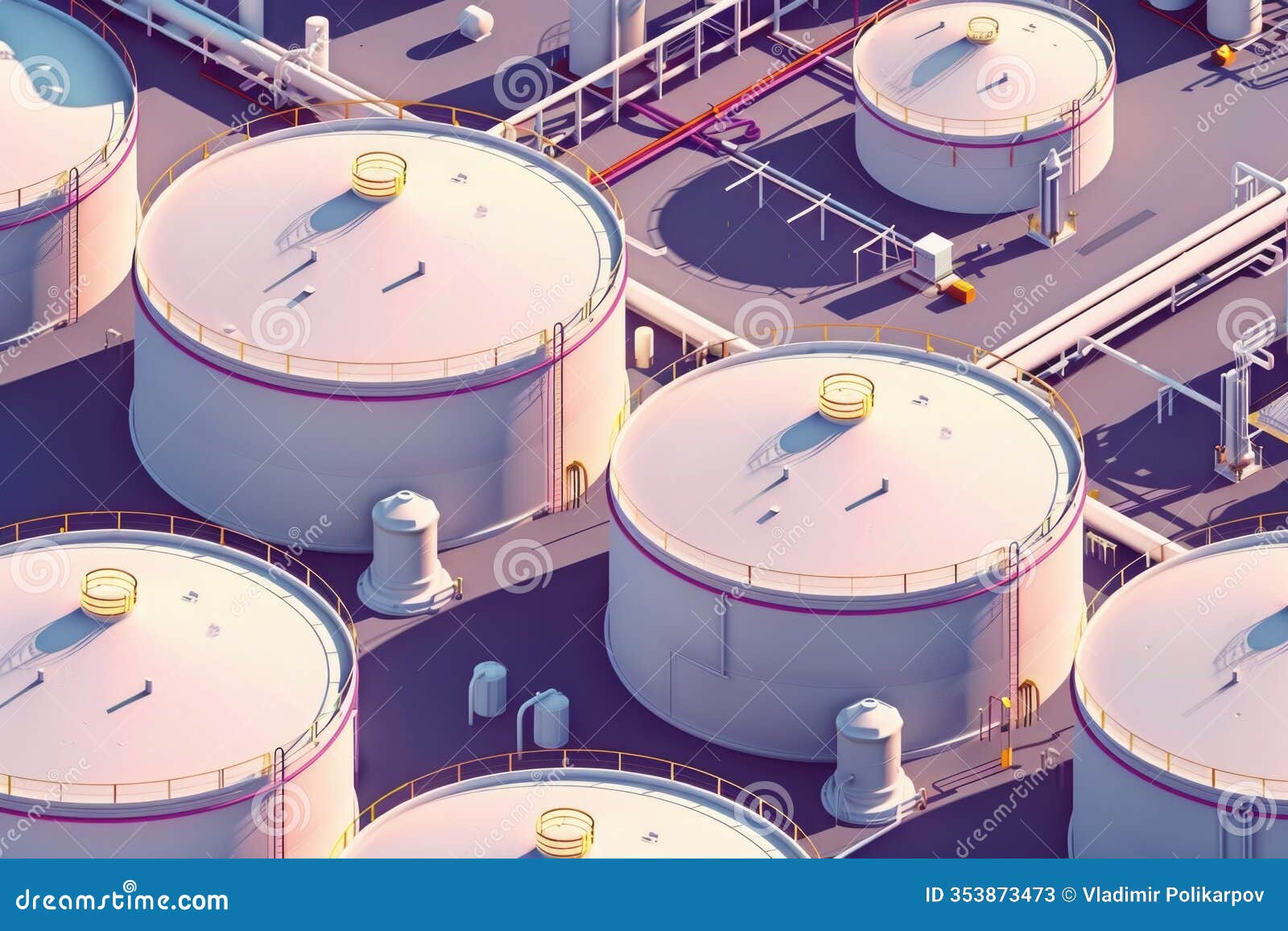 A Group of Tanks Lined Up Next To Each Other. Suitable for Military and ...