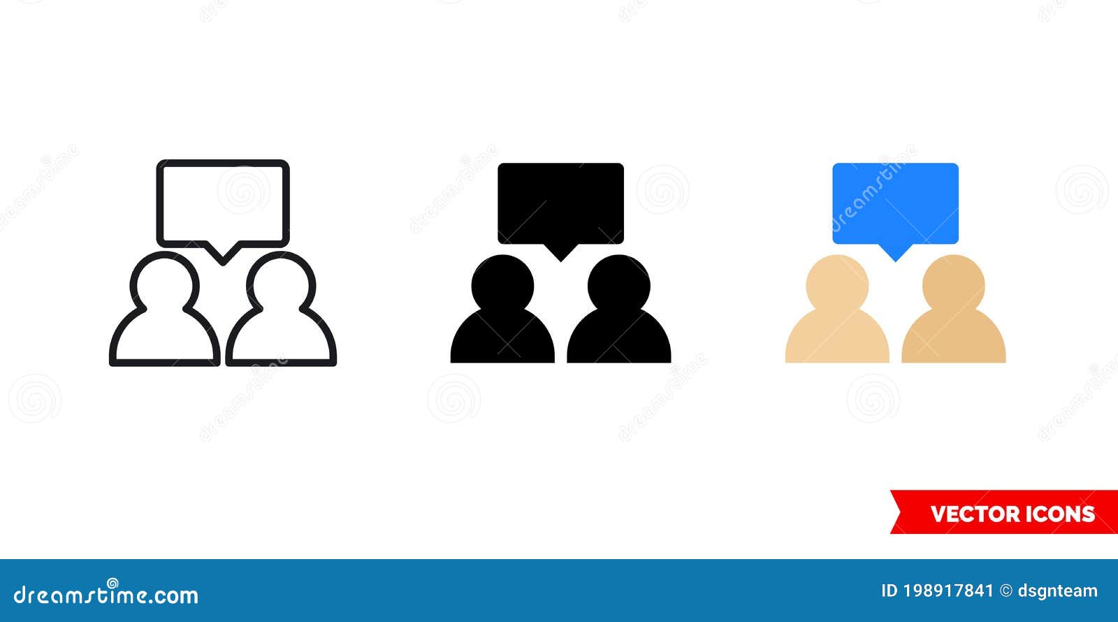 Group Task Icon of 3 Types Color, Black and White, Outline. Isolated ...