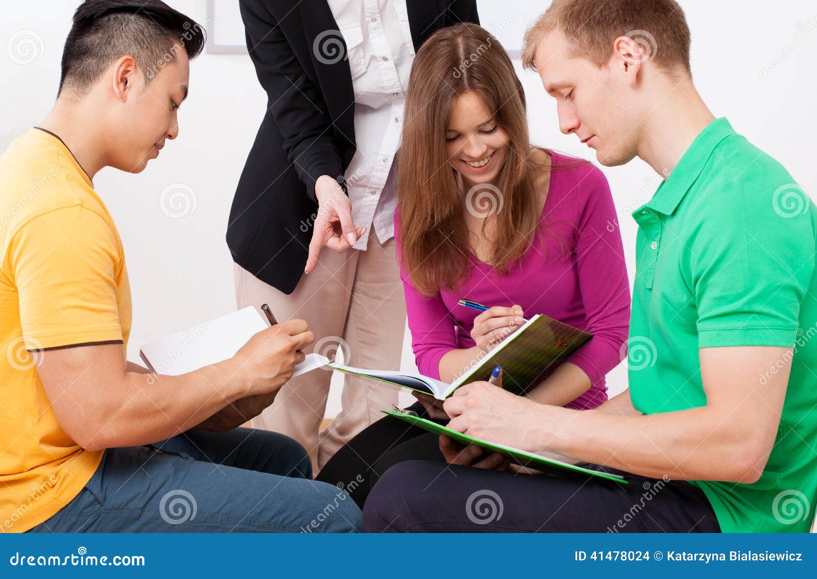 Group task at the lesson stock photo. Image of lessons - 41478024