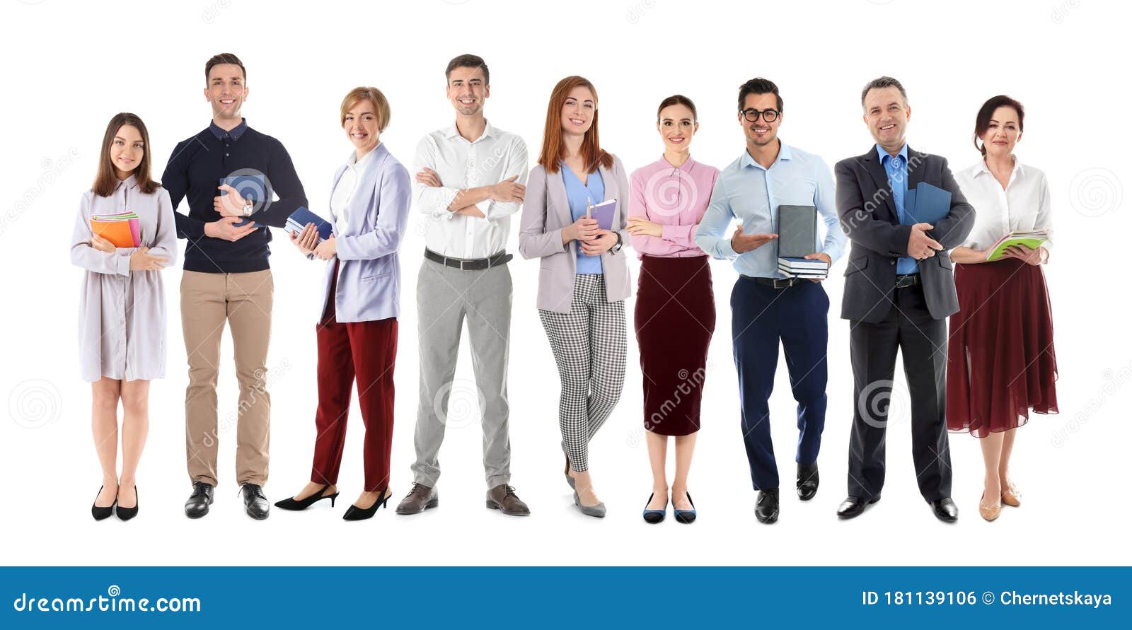 Group of Teachers on Background. Banner Design Stock Photo - Image of ...