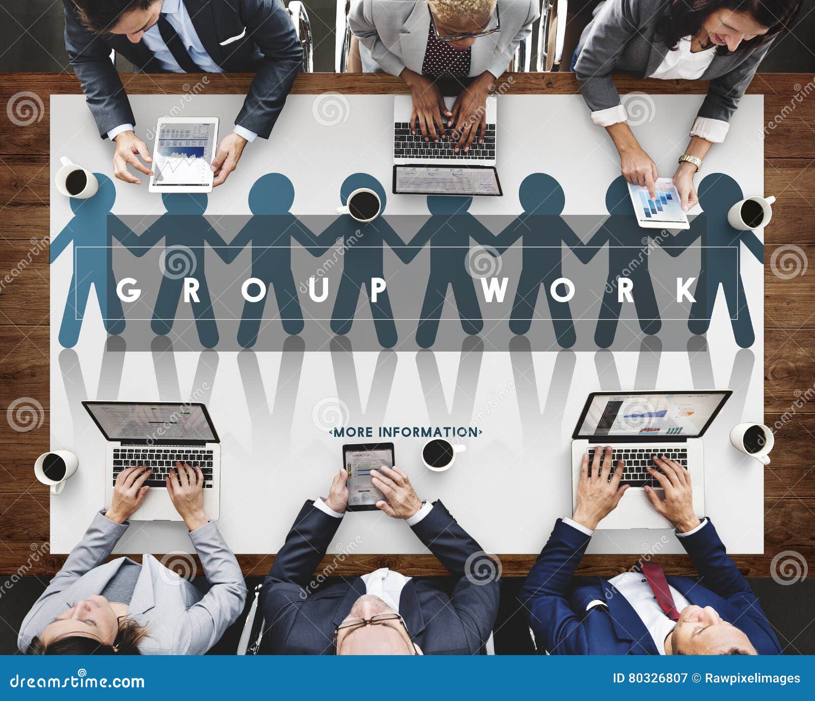 Group Team Work Organization Concept Stock Image - Image of business ...