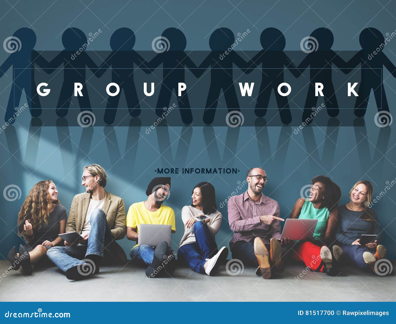 Group Team Work Organization Concept Stock Photo - Image of multiethnic ...