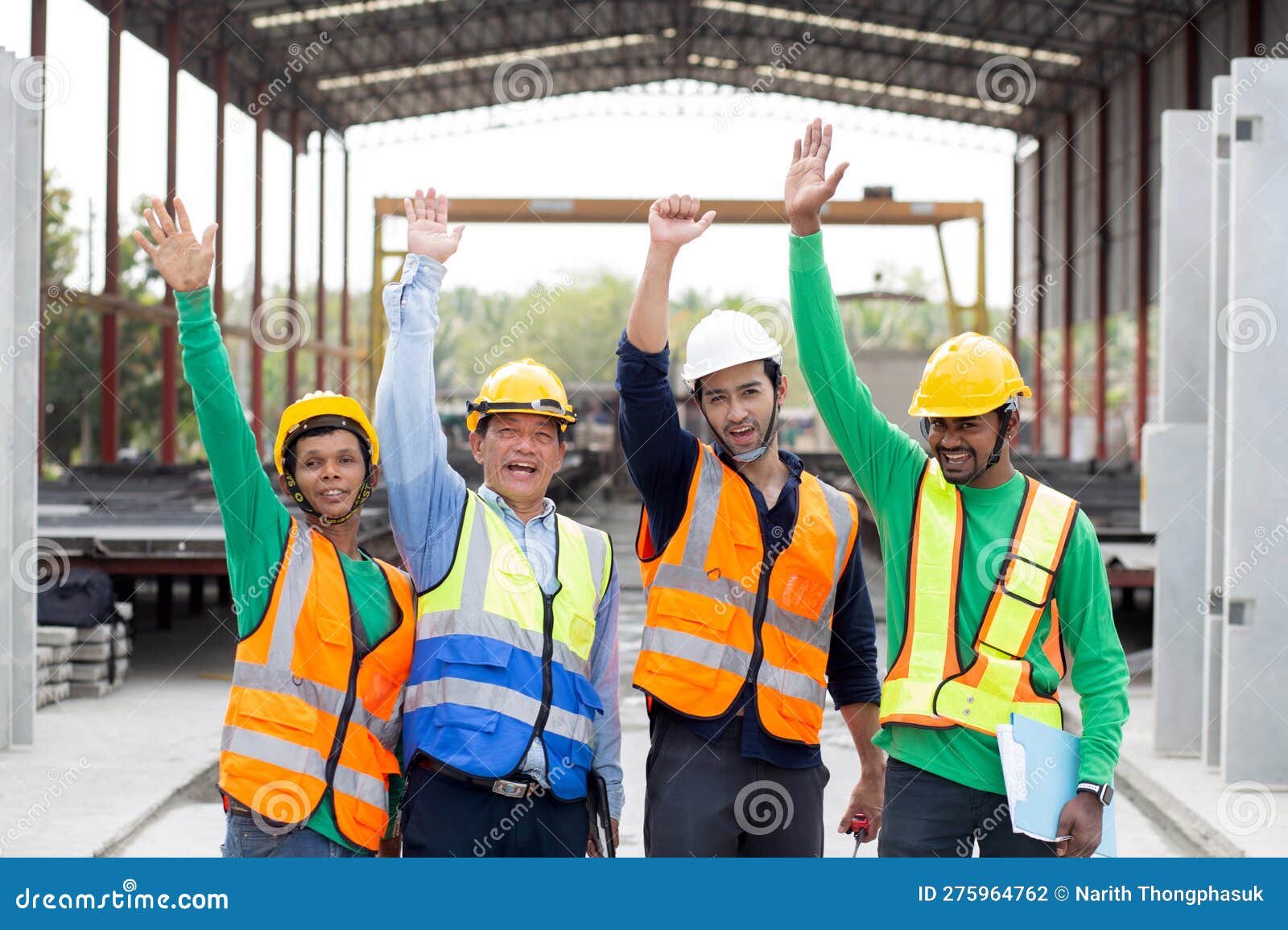 Group Teamwork Architect Harmonious with Hands for Achievement Together ...