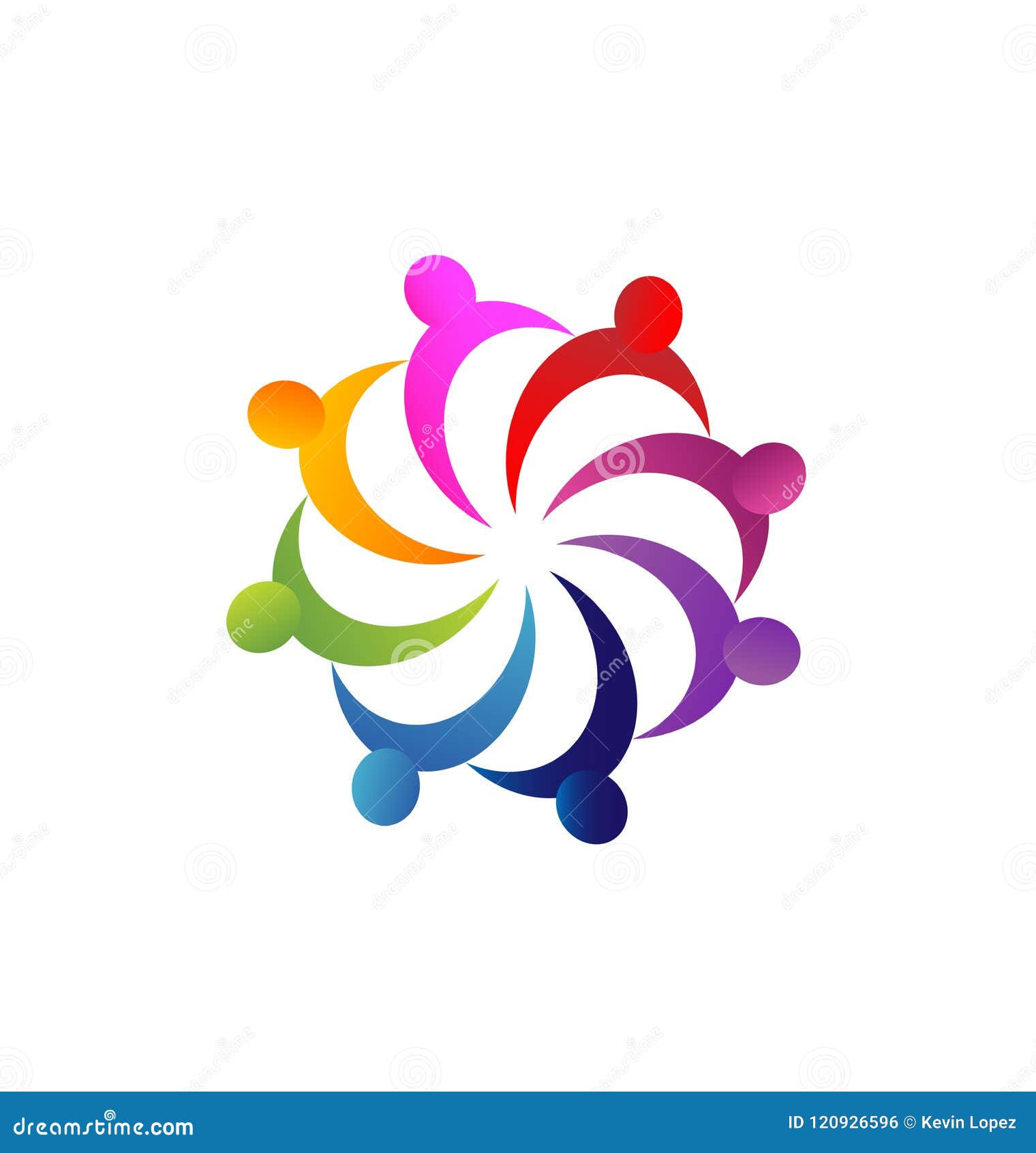 Group Teamwork Coming Together Logo Vector Stock Vector - Illustration ...