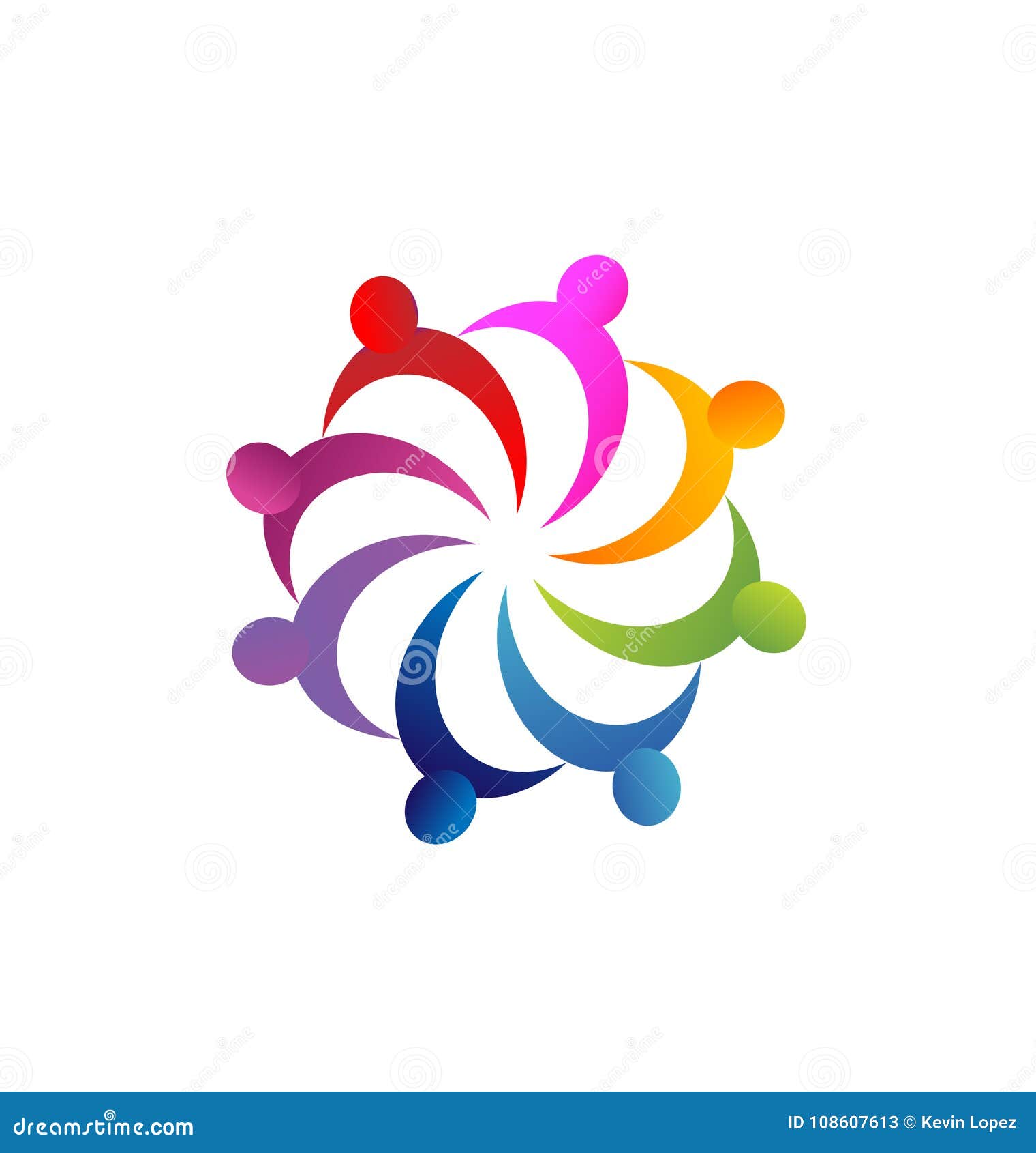 Group Teamwork Coming Together Logo Vector Stock Vector - Illustration ...