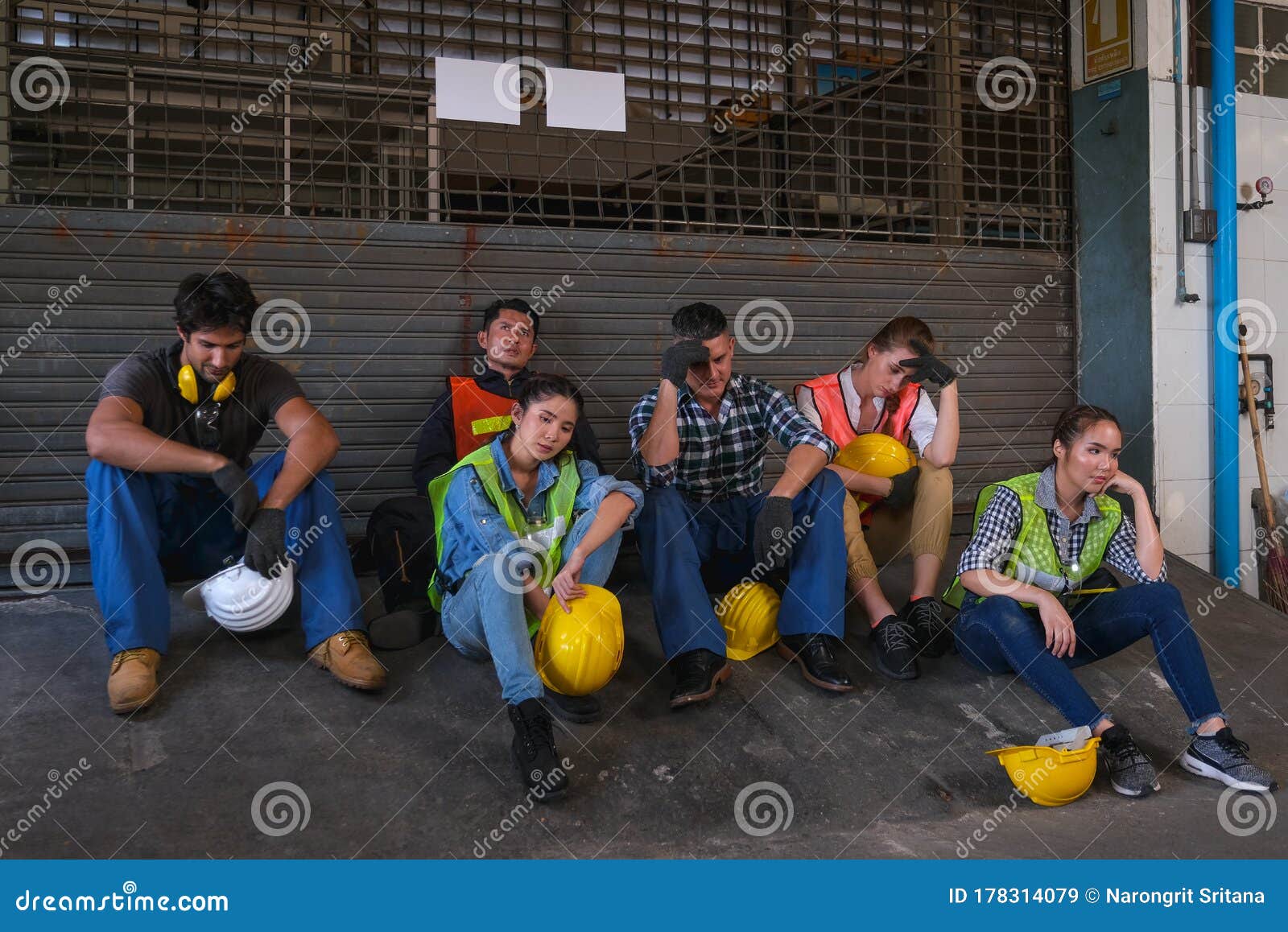 Unhappy Factory Worker