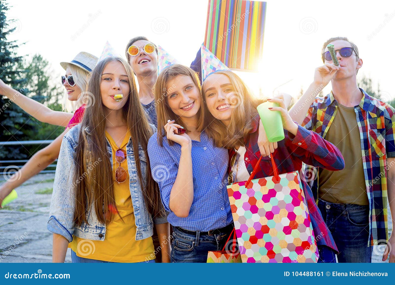 Teens having a party stock image. Image of group, happy - 104488161