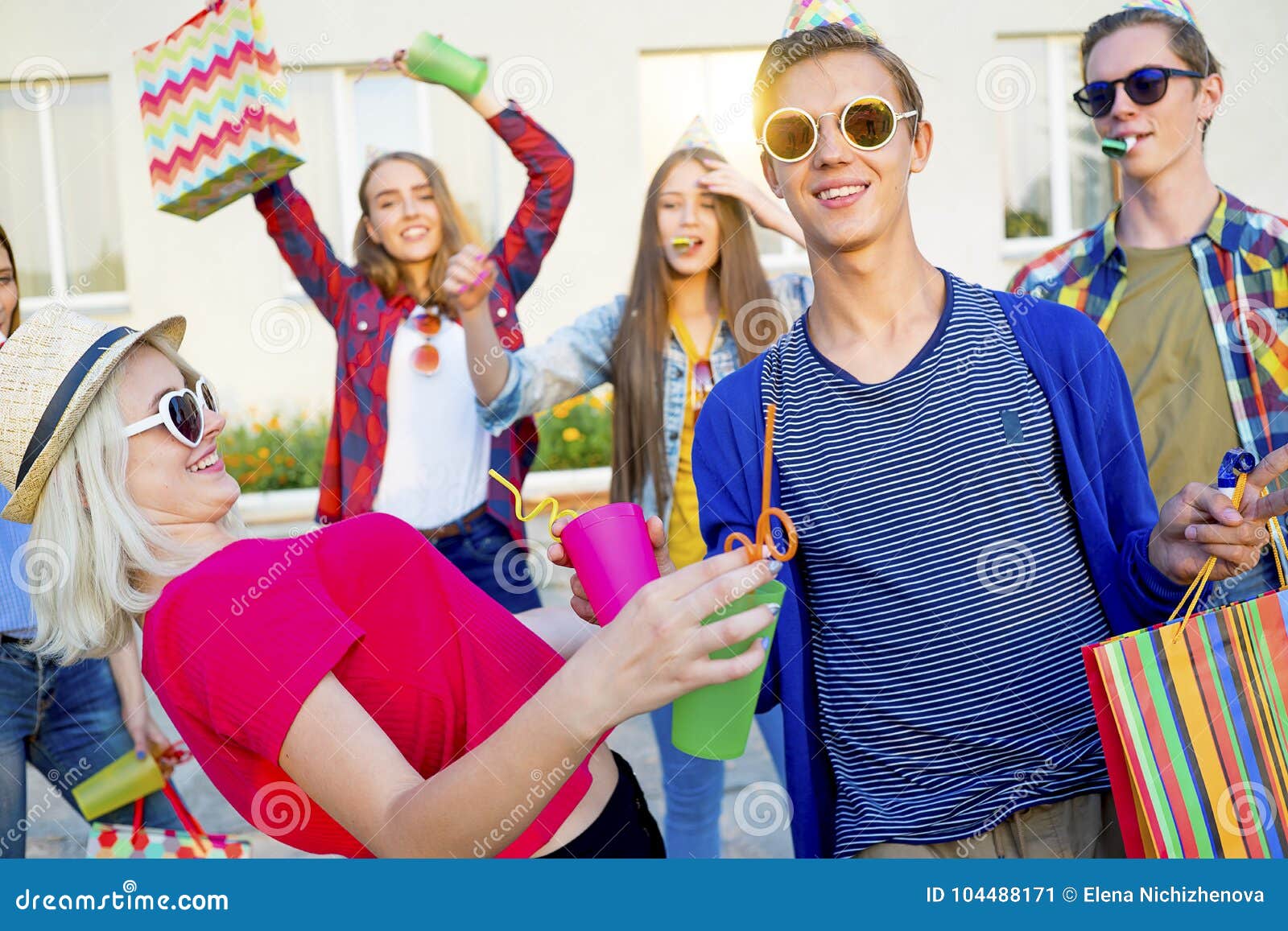 Teens having a party stock image. Image of bonding, school - 104488171