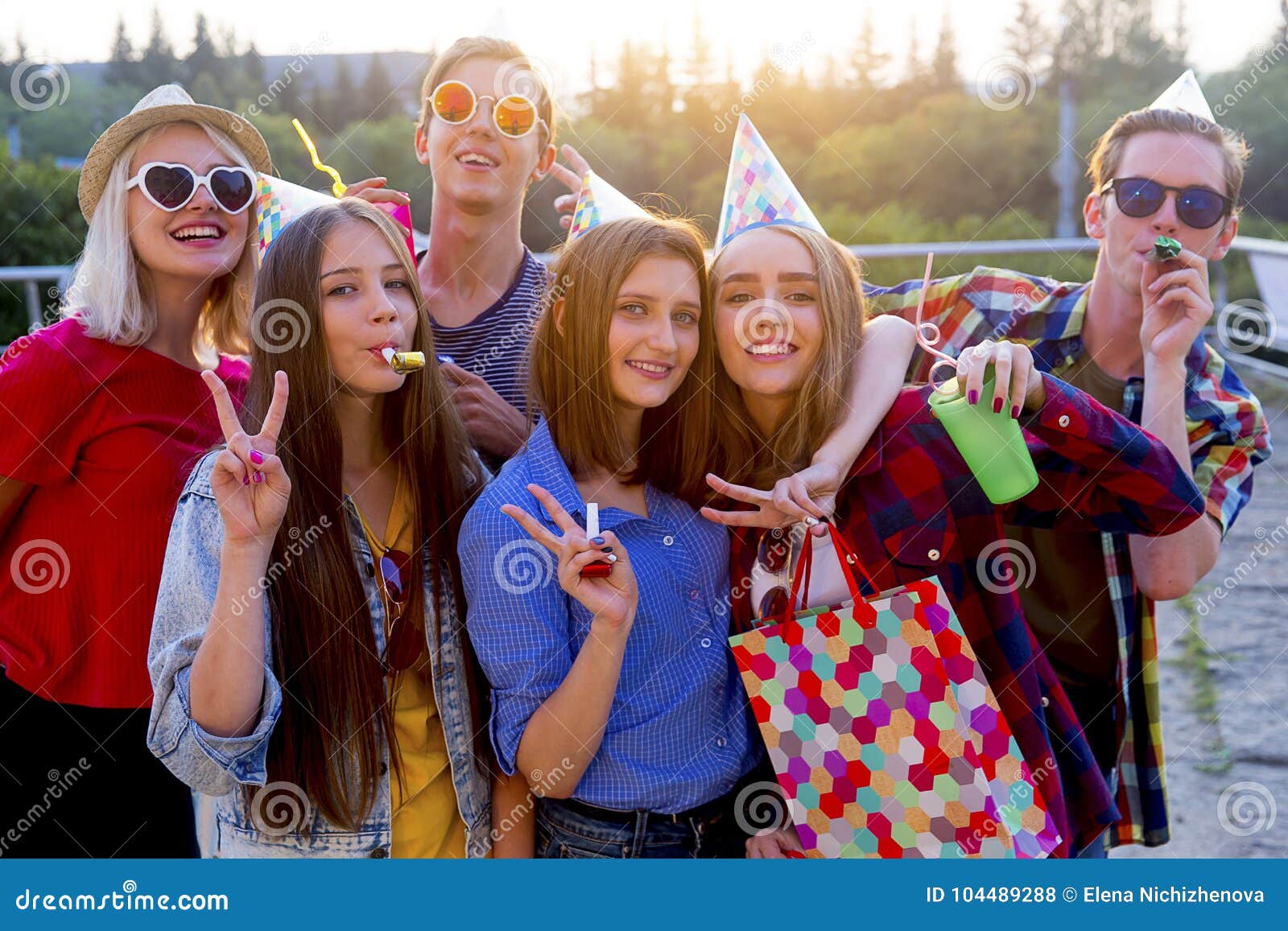 Teens having a party stock photo. Image of friendship - 104489288